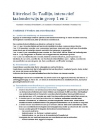 Taal op maat pabo Inholland 3.2 - Taal (2215BPTOMA) - Stuvia US