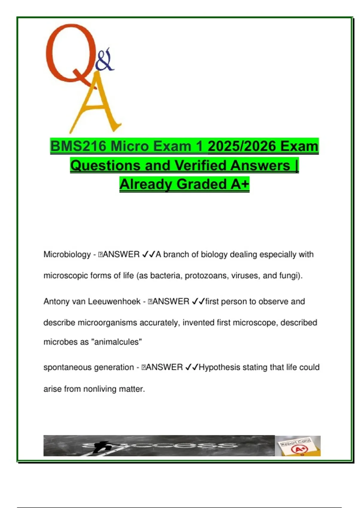 BMS216 Microbiology Exam 1 (150+ Qs) – Prokaryotes, Viruses, Staining ...