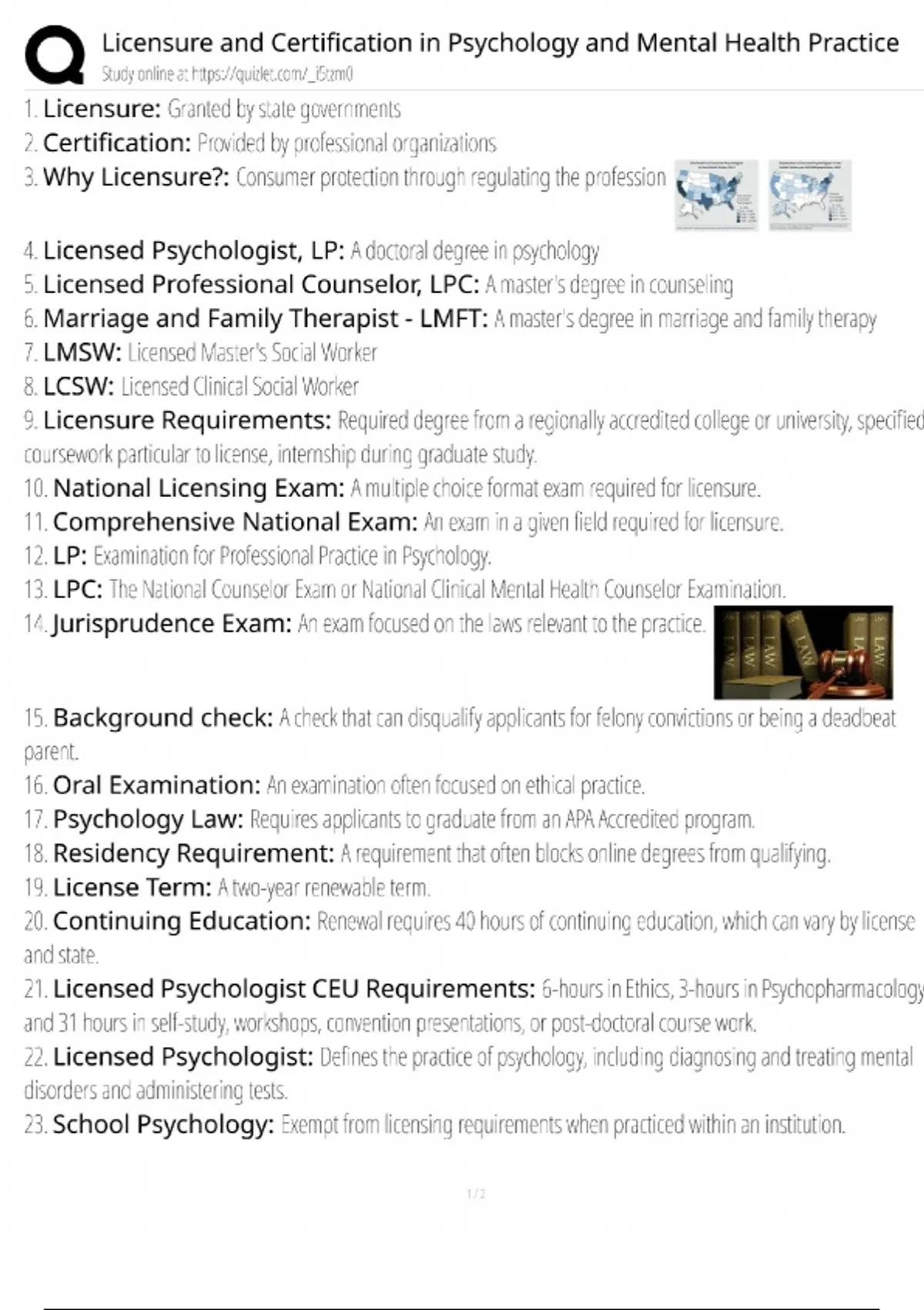 Psychology & Mental Health Practice / Licensure & Certification Guide ...