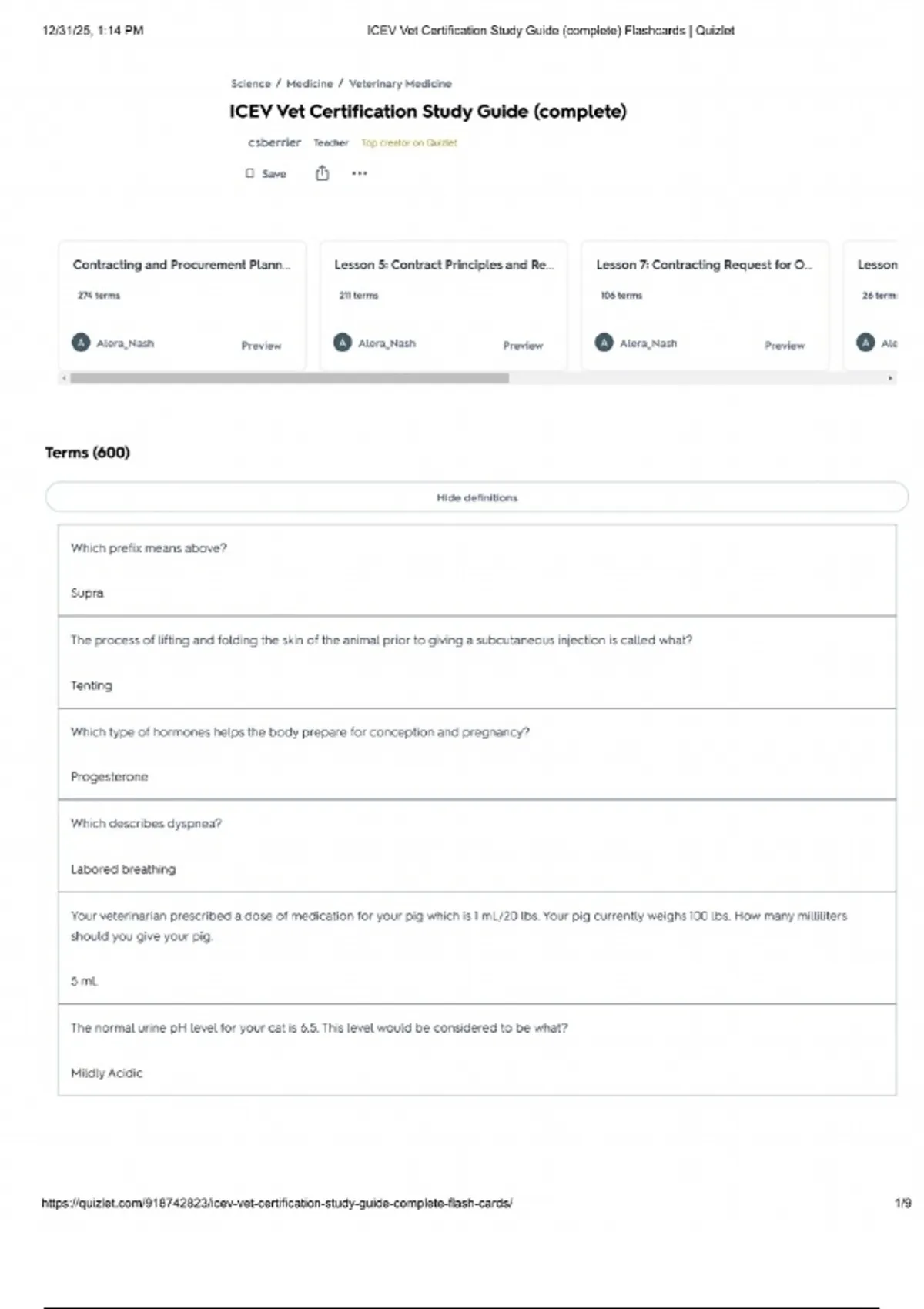 ICEV Veterinary Certification Study Guide / Complete Flashcards & 2025 ...