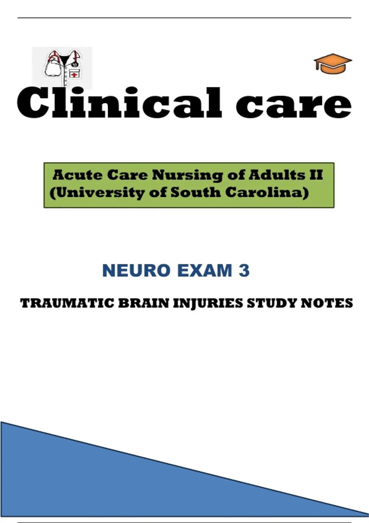 Neuro Exam 3 Study Notes: TBI, ICP, Seizures & Spinal Cord Injuries ...