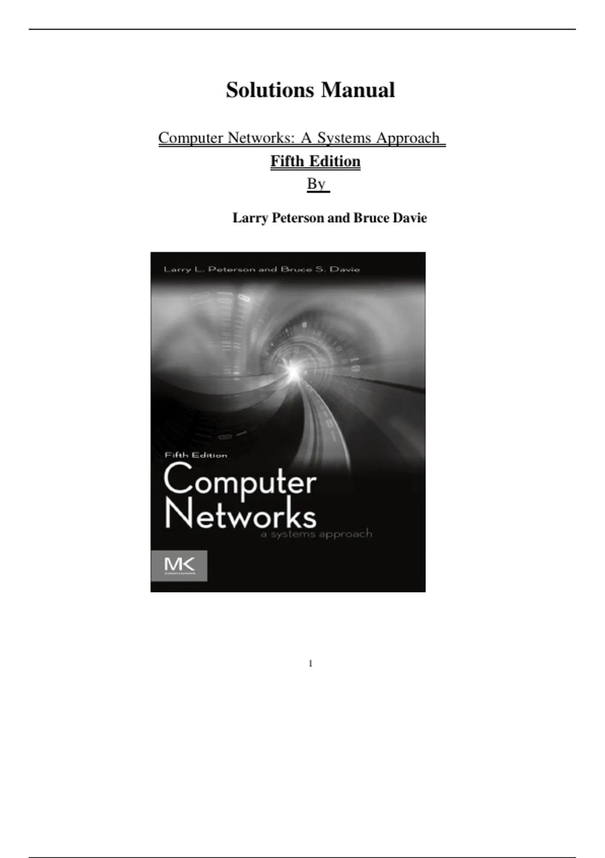 Computer Networks: A Systems Approach (Fifth Edition) – Larry Peterson ...