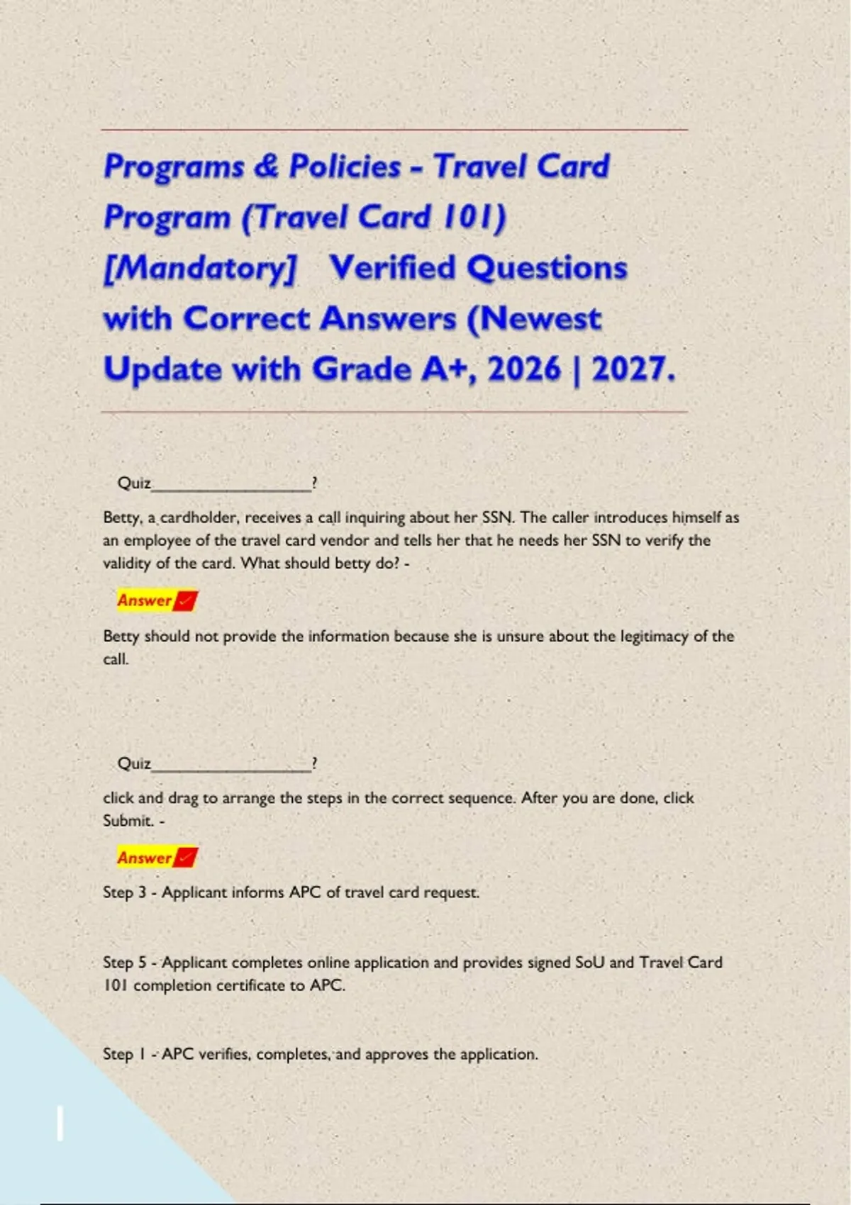 Programs & Policies - Travel Card Program (Travel Card 101) [Mandatory ...