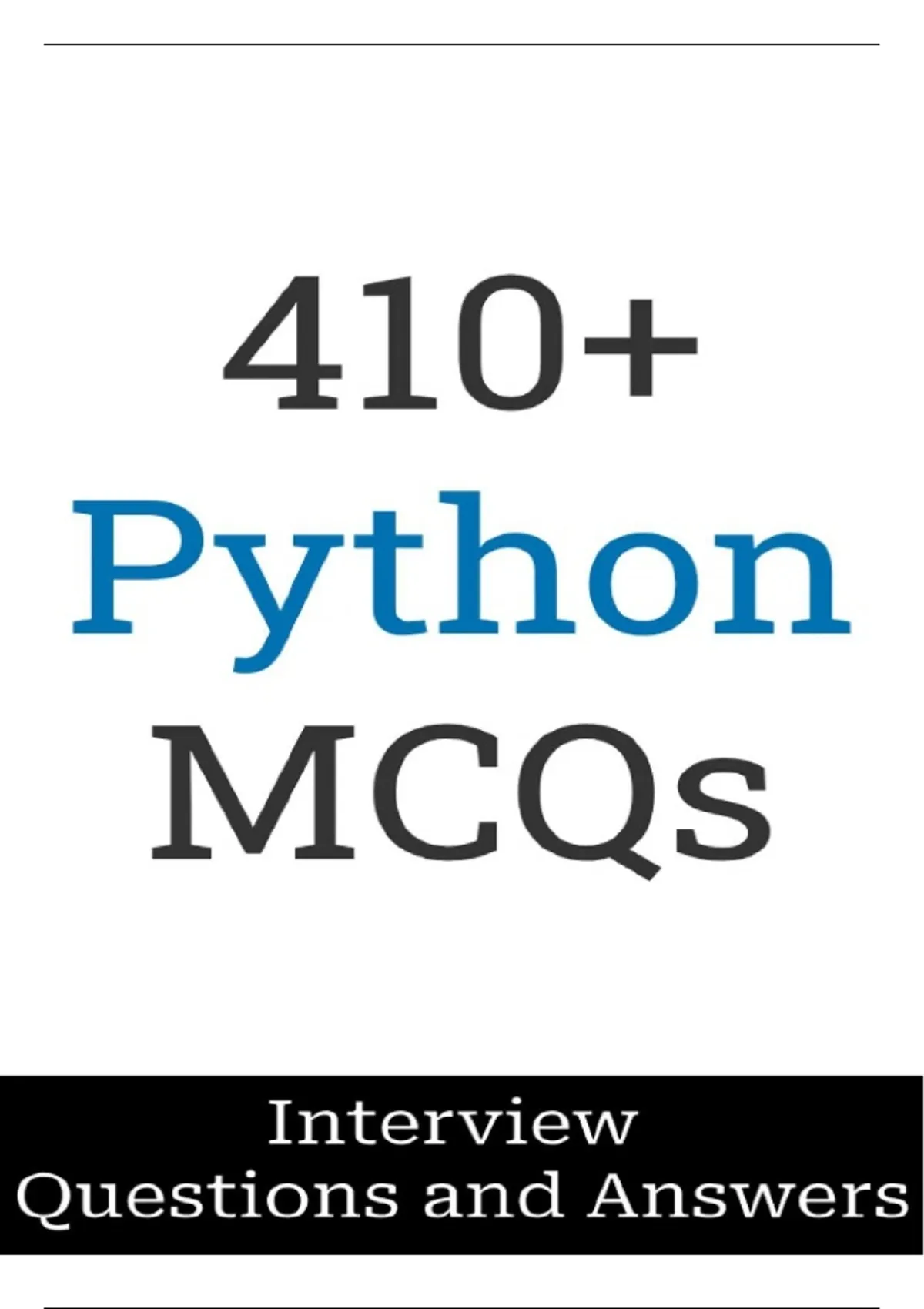 Python Interview Preparation – 410+ Python Interview Questions and Answers for Developers and ...