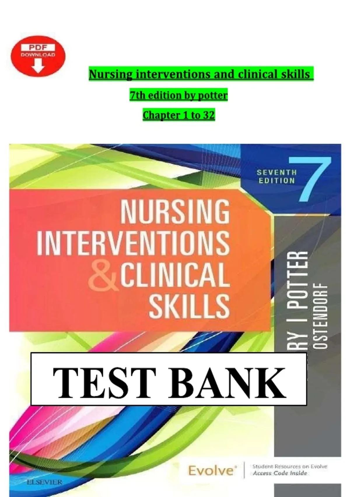 Test Bank: Nursing Interventions & Clinical Skills (7th Edition) – Anne ...