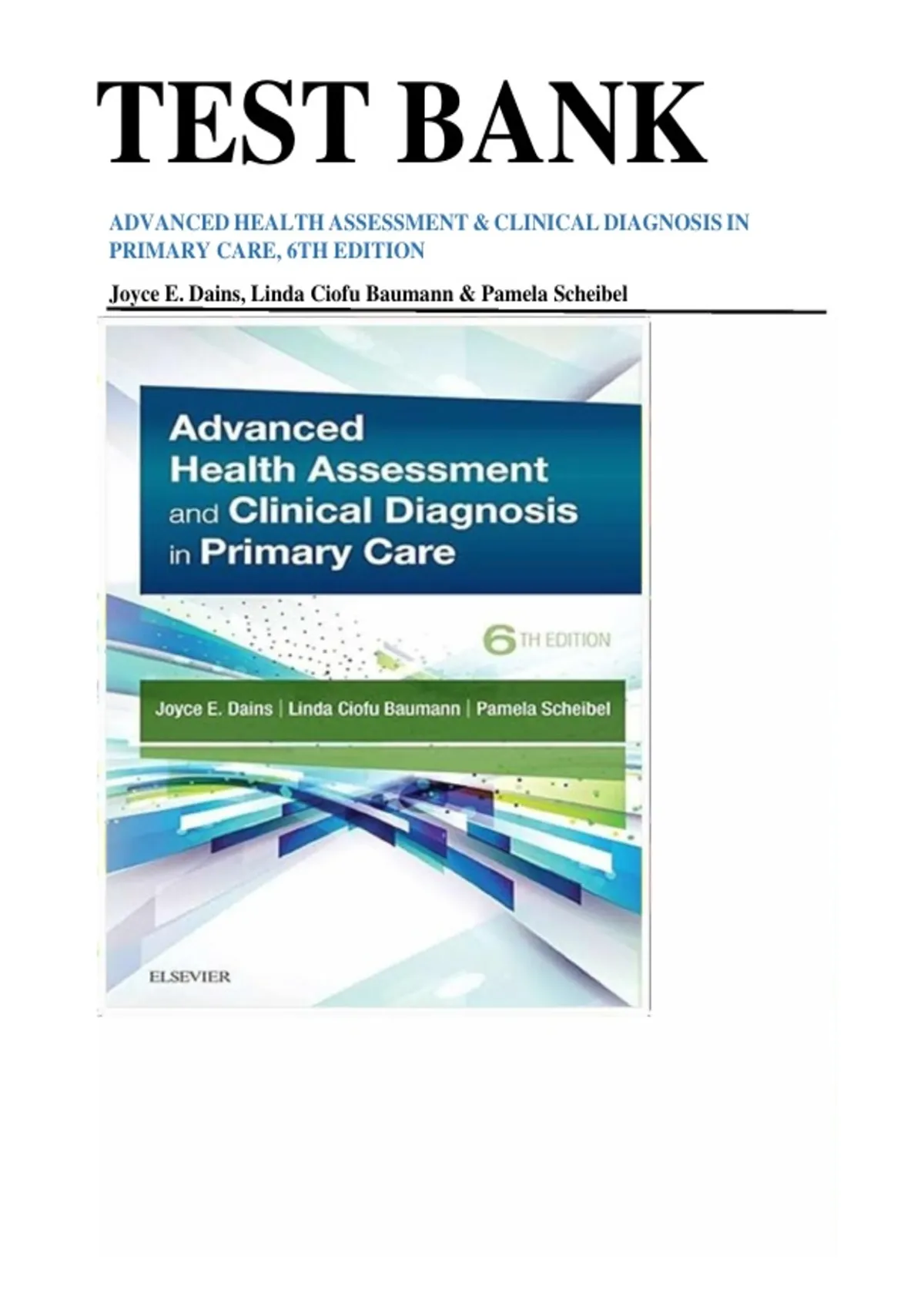 Advanced Health Assessment & Clinical Diagnosis in Primary Care – 6th ...