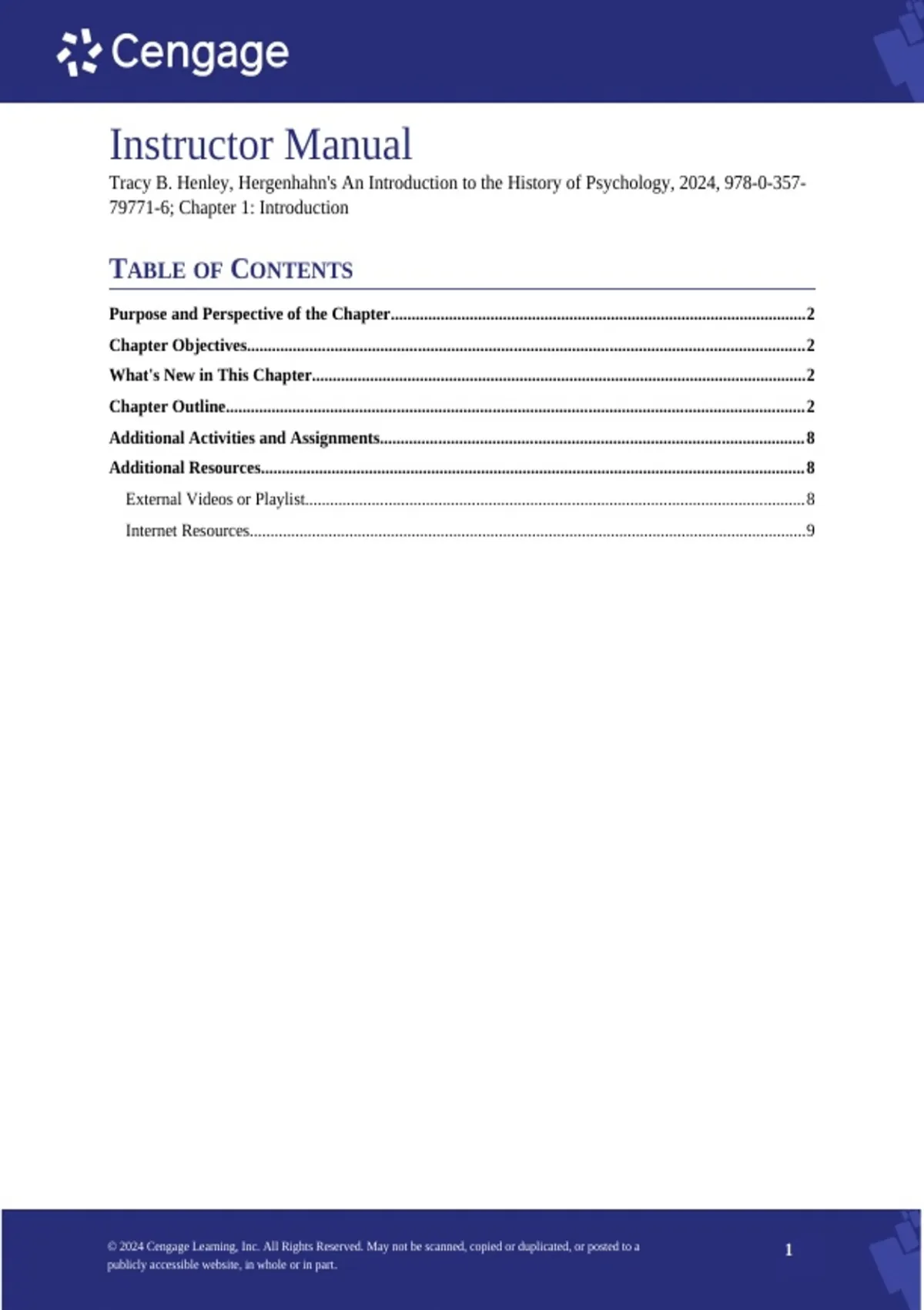 Summary solutions manual, textbook answers: Hergenhahn's An ...