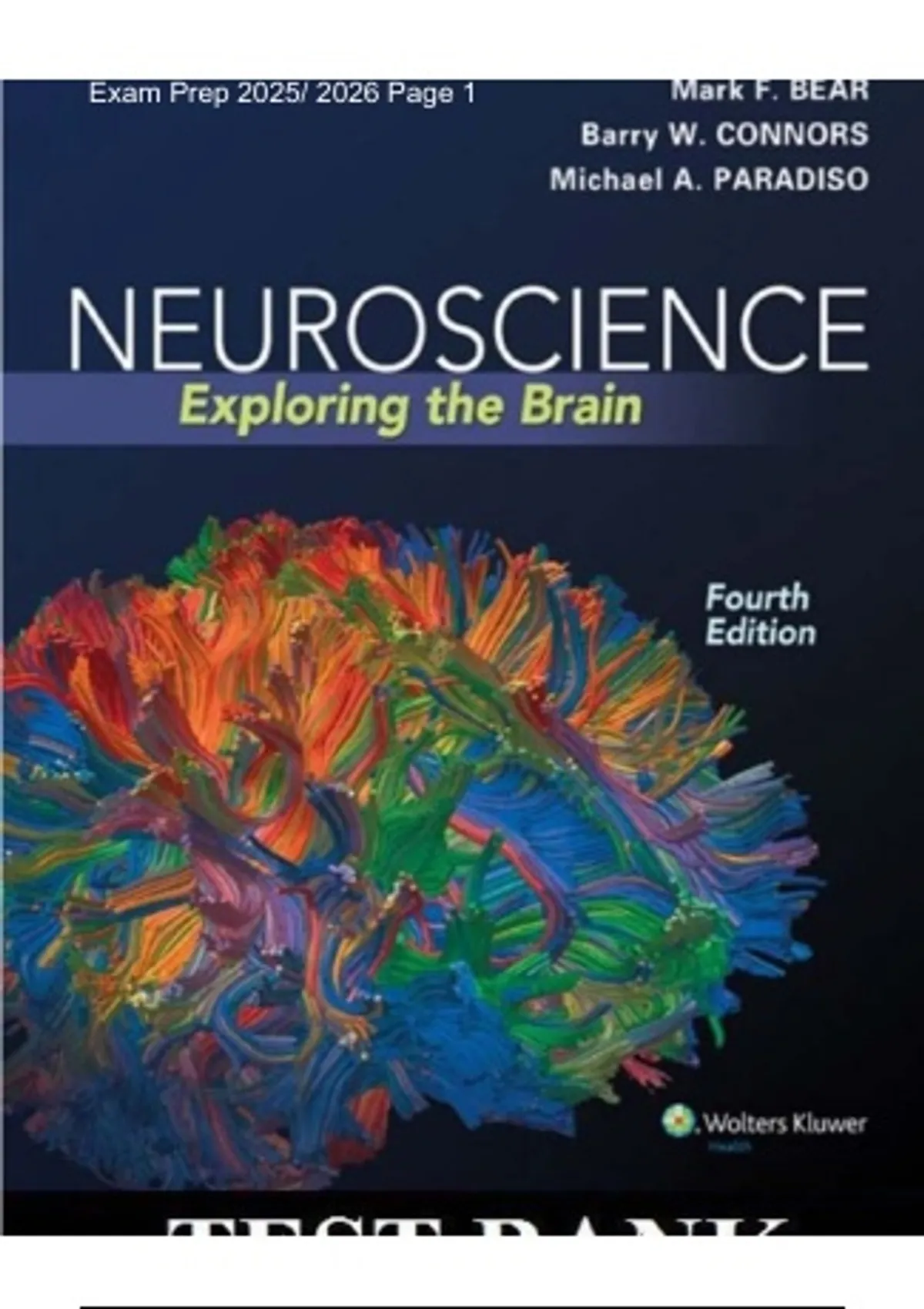 est Bank for Neuroscience: Exploring the Brain 5th Edition, featuring ...