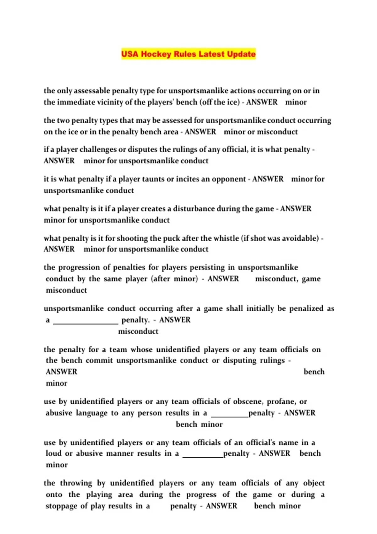 USA Hockey Rules – Latest Update (2026) | Official Playing Rules ...