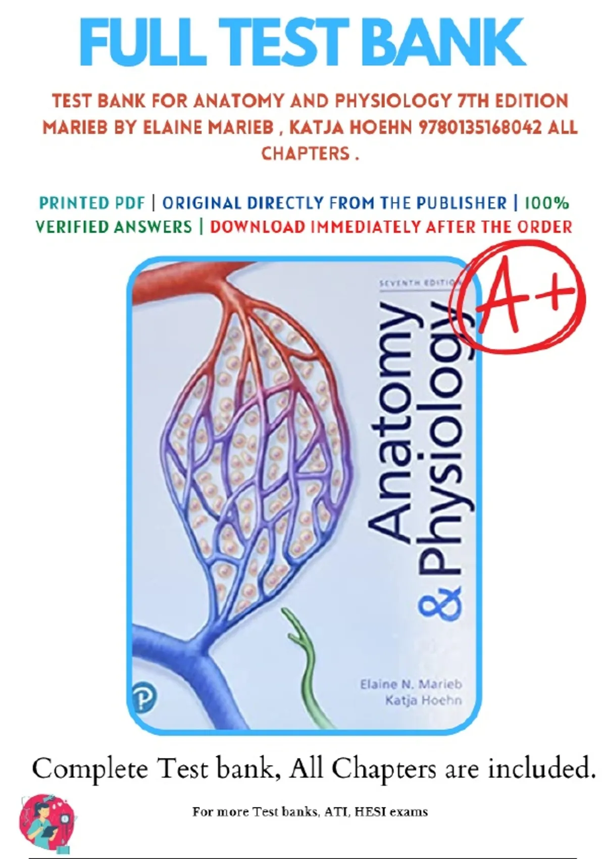 Test Bank for Anatomy and Physiology – 7th Edition ( Elaine Marieb ...