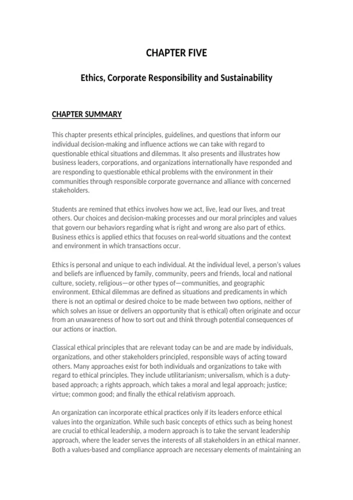 Principles of Management ISM Chapter 5 2025/ 2026 Complete Study Notes ...