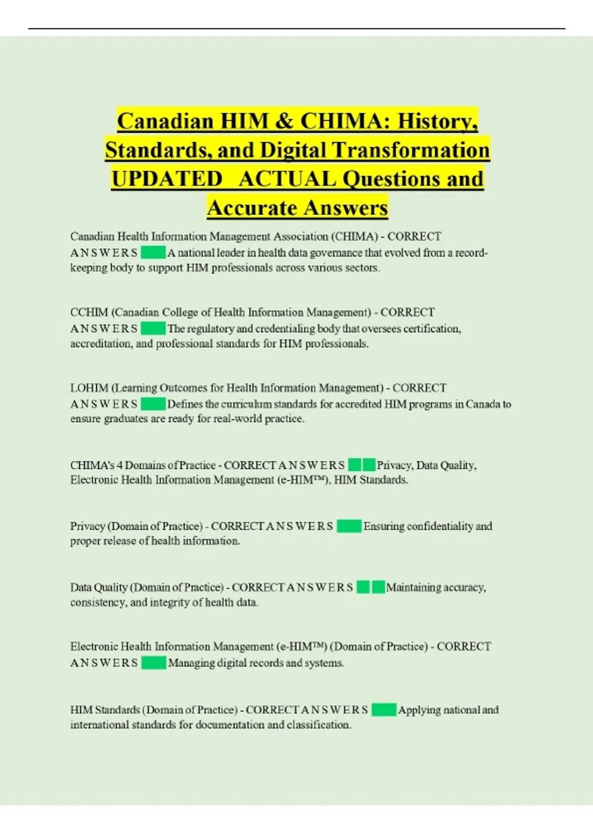 Canadian HIM & CHIMA: History, Standards, and Digital Transformation ...