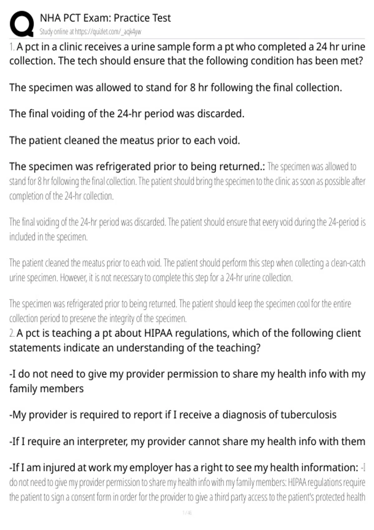 Patient Care Technician (PCT) – Complete Practice Exam – 2026/2027 ...