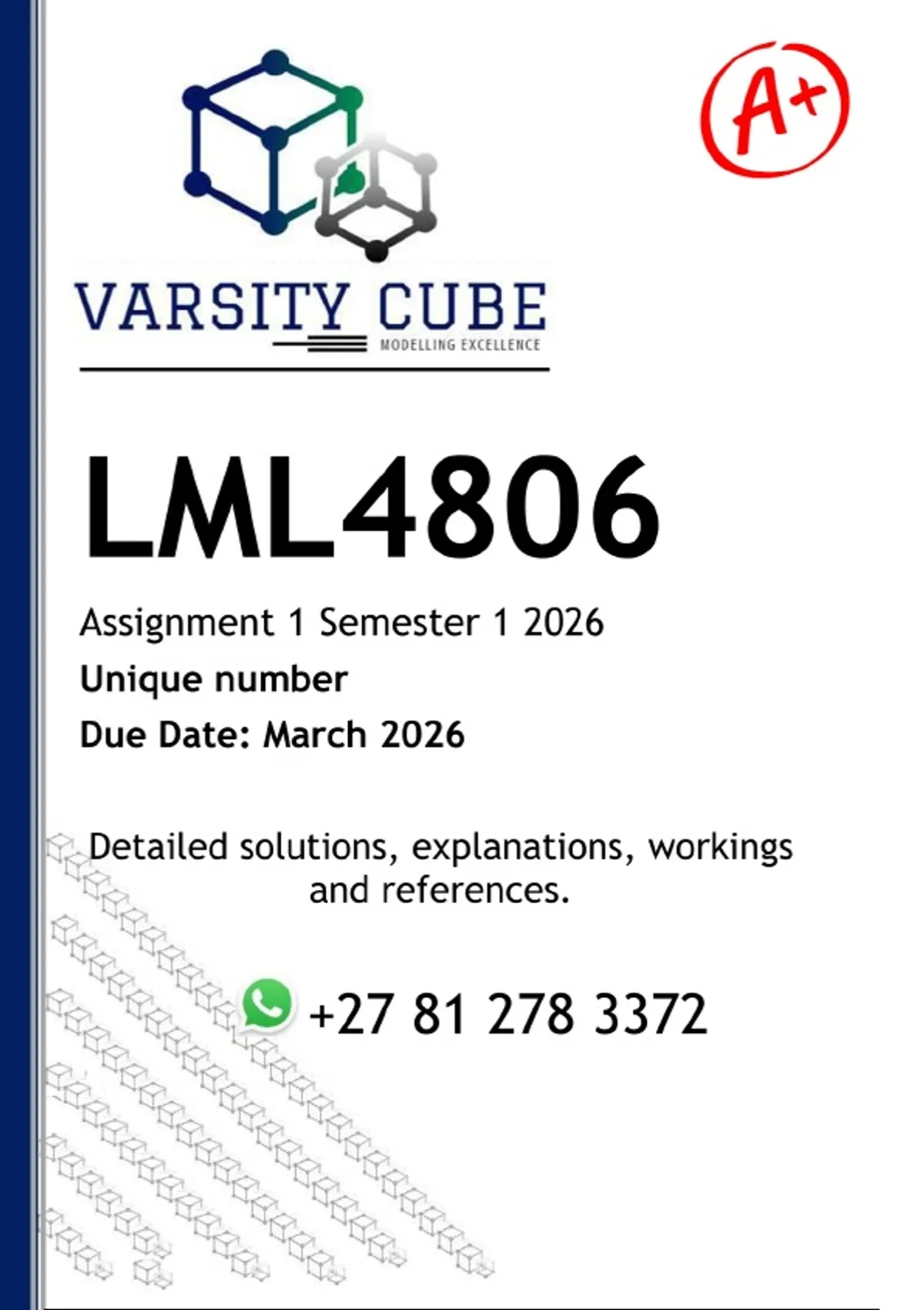 LML4806 Assignment 1 (DETAILED ANSWERS) Semester 1 2026 - DISTINCTION ...