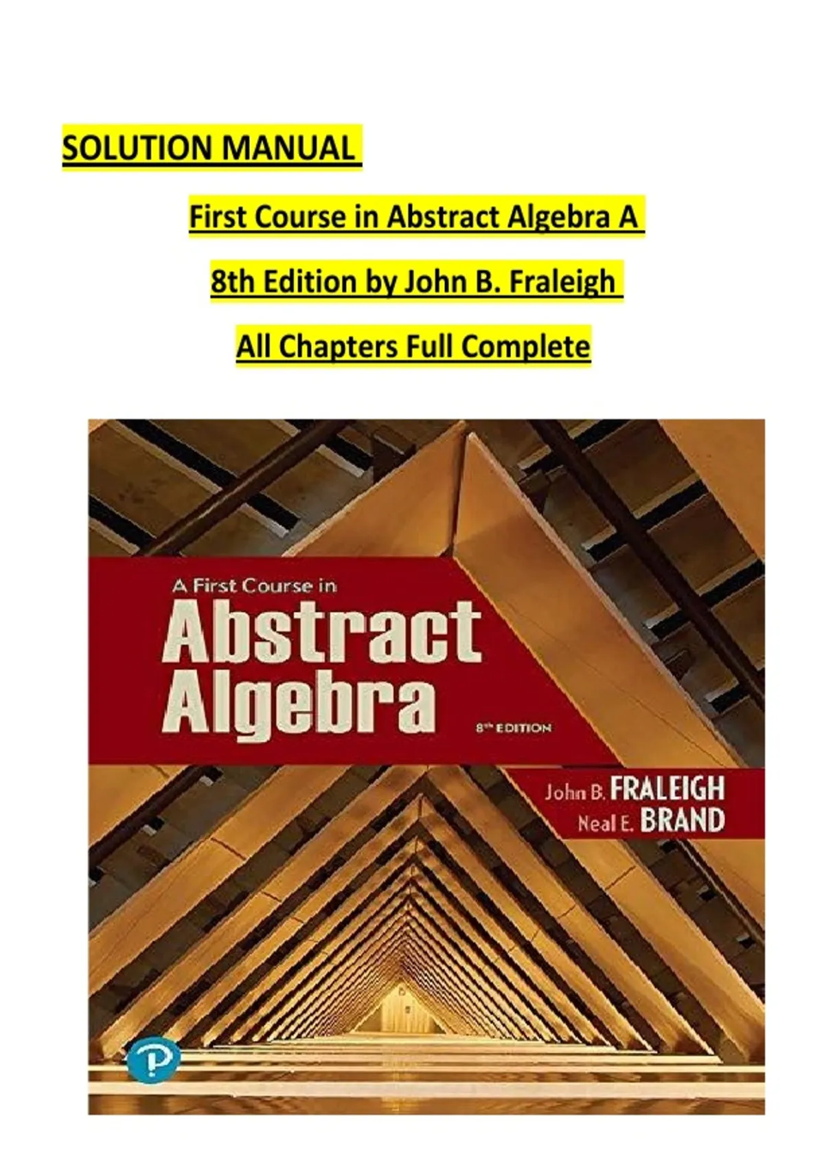 First Course in Abstract Algebra (8th Edition) – John B. Fraleigh – All ...