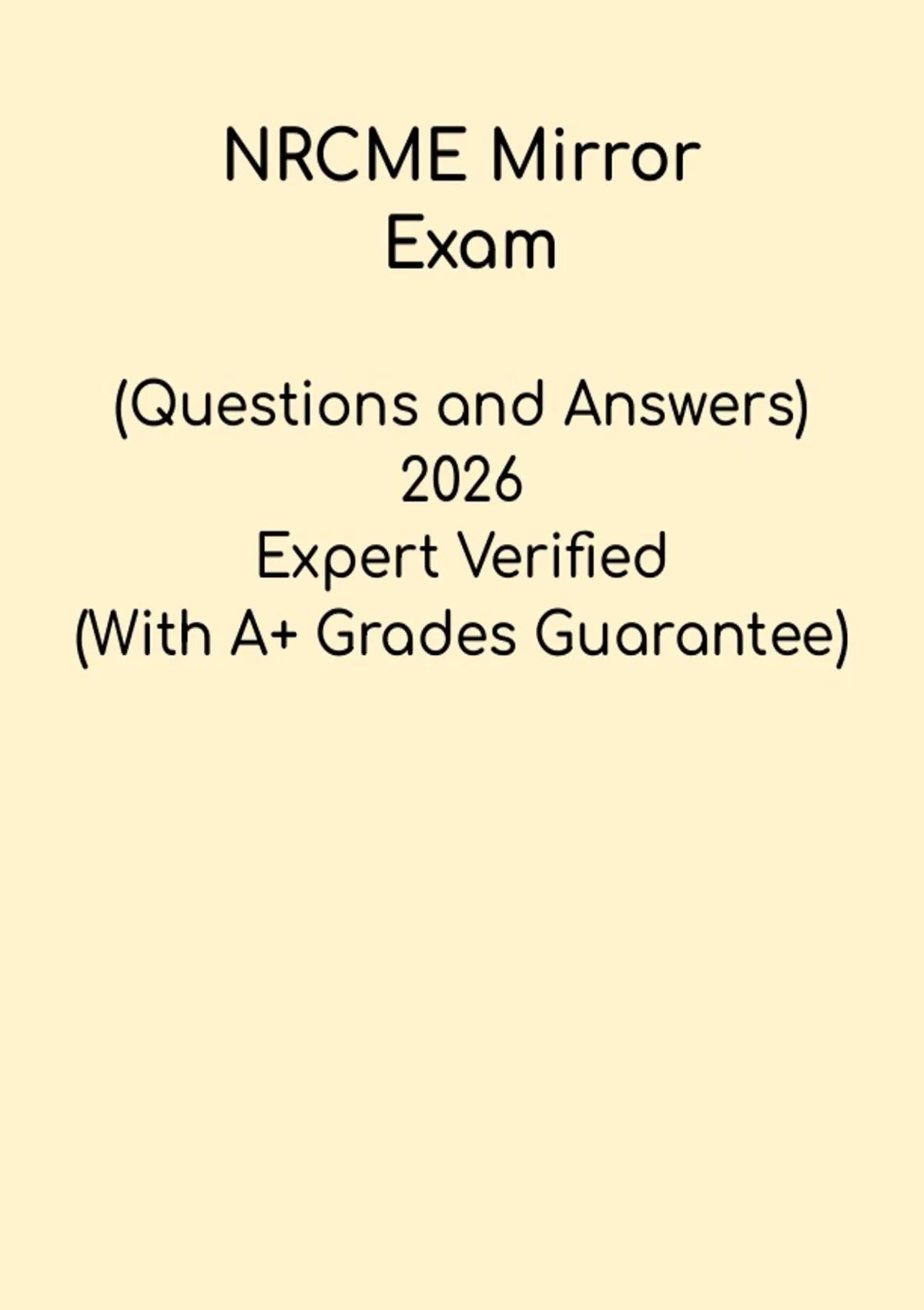 NRCME 2026 Mirror Exam | DOT Medical Examiner Practice Test - Nrcme ...