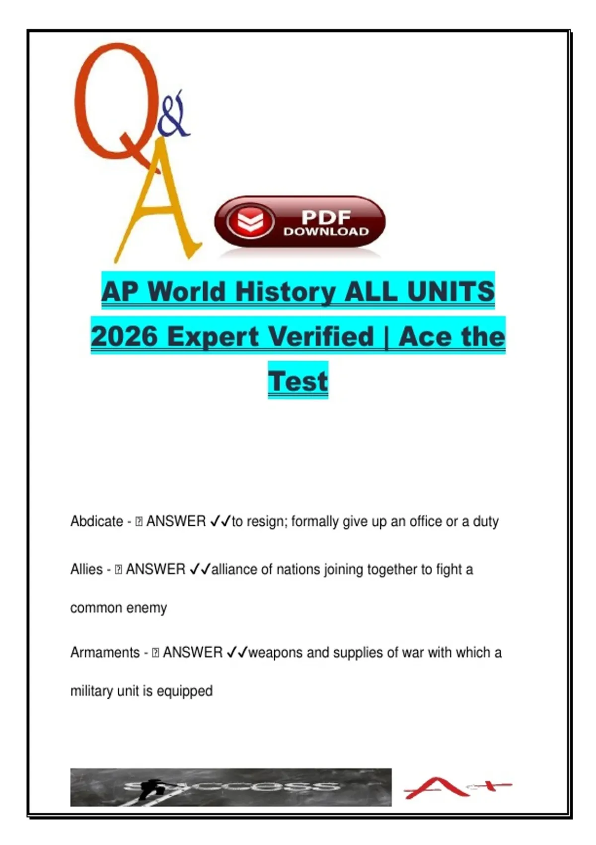 AP World History – Full 2026 Exam Review for All Units with Themes ...