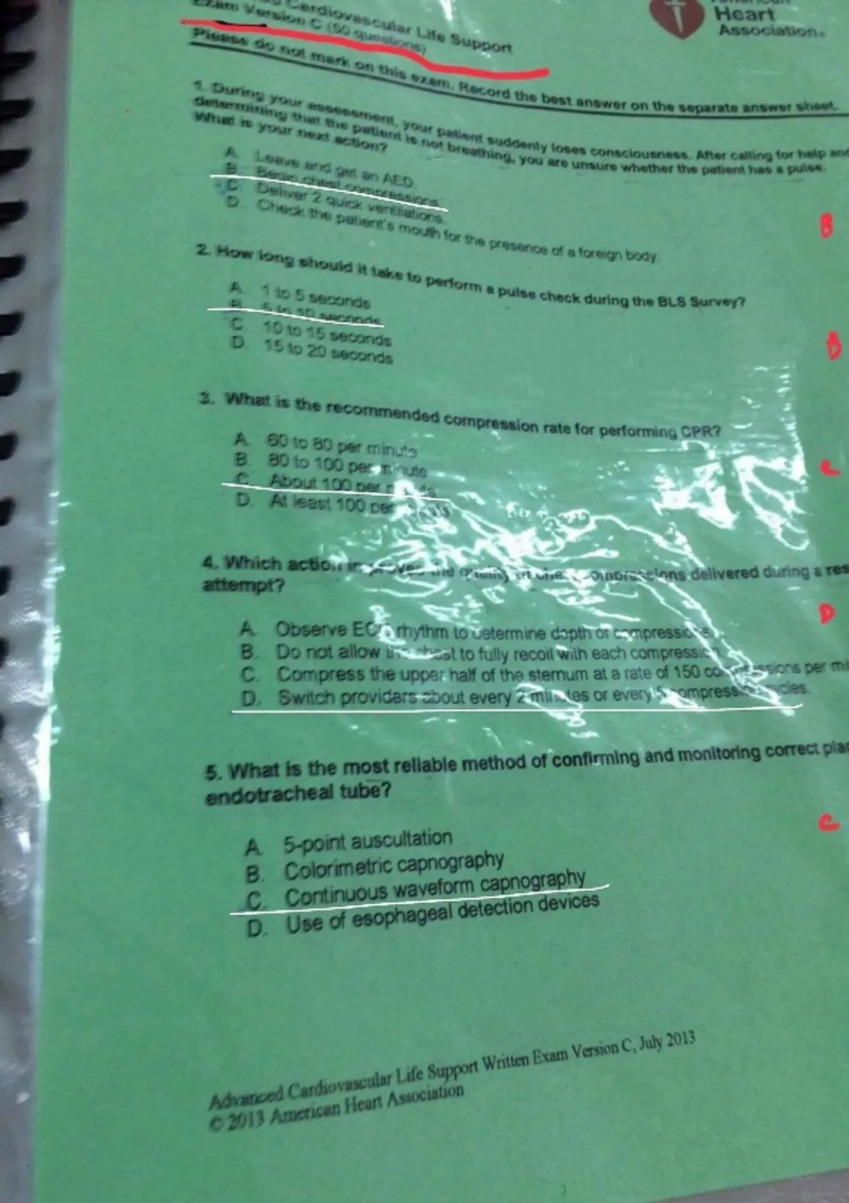 ACLS Exam Version C 2026 – Advanced Cardiovascular Life Support ...
