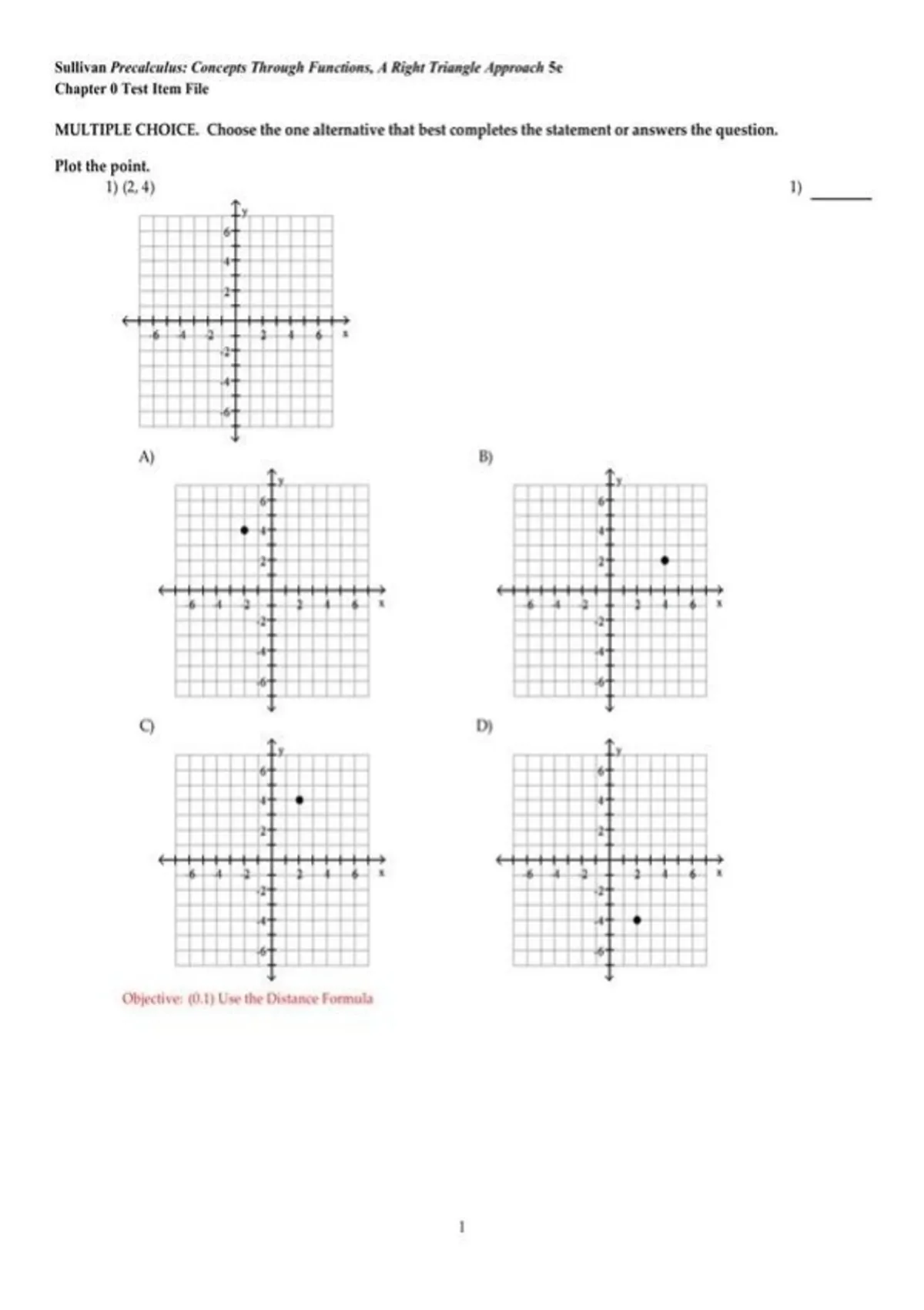 practice test bank questions, final exam : Precalculus Concepts Through ...