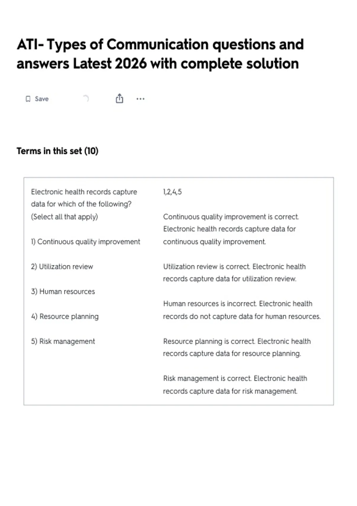 ATI- Types of Communication questions and answers Latest 2026 with ...