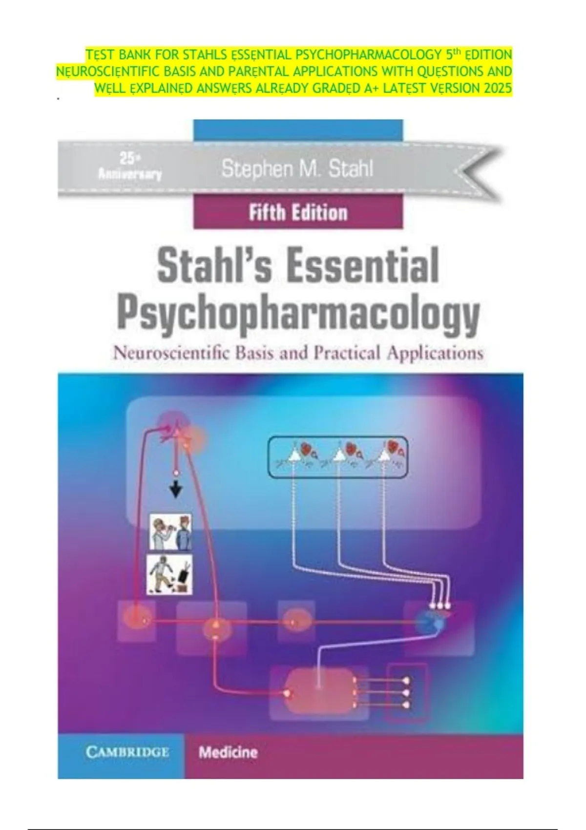 Stahl's Essential Psychopharmacology Test Bank – 25+ Anniversary ...