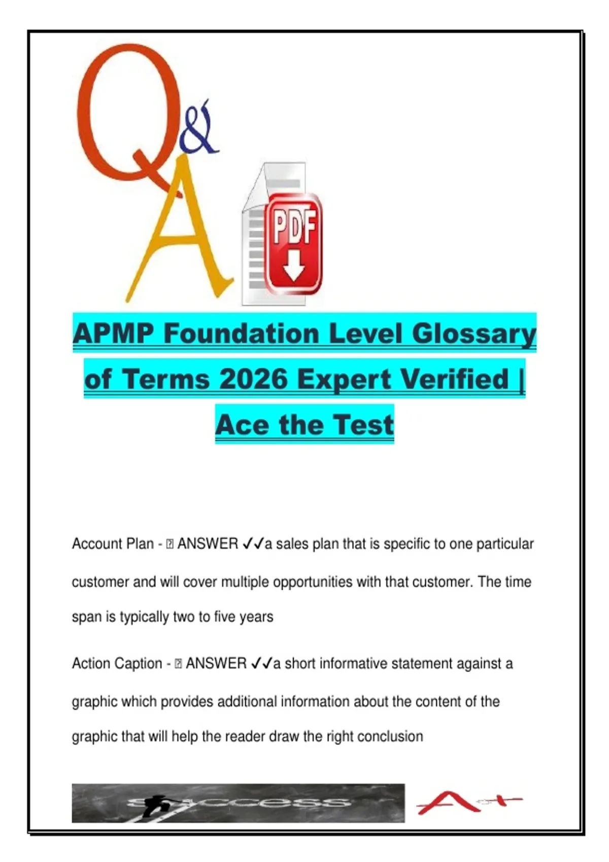 APMP Foundation 2026 | Glossary of 70+ Key Terms – Proposal Strategy ...