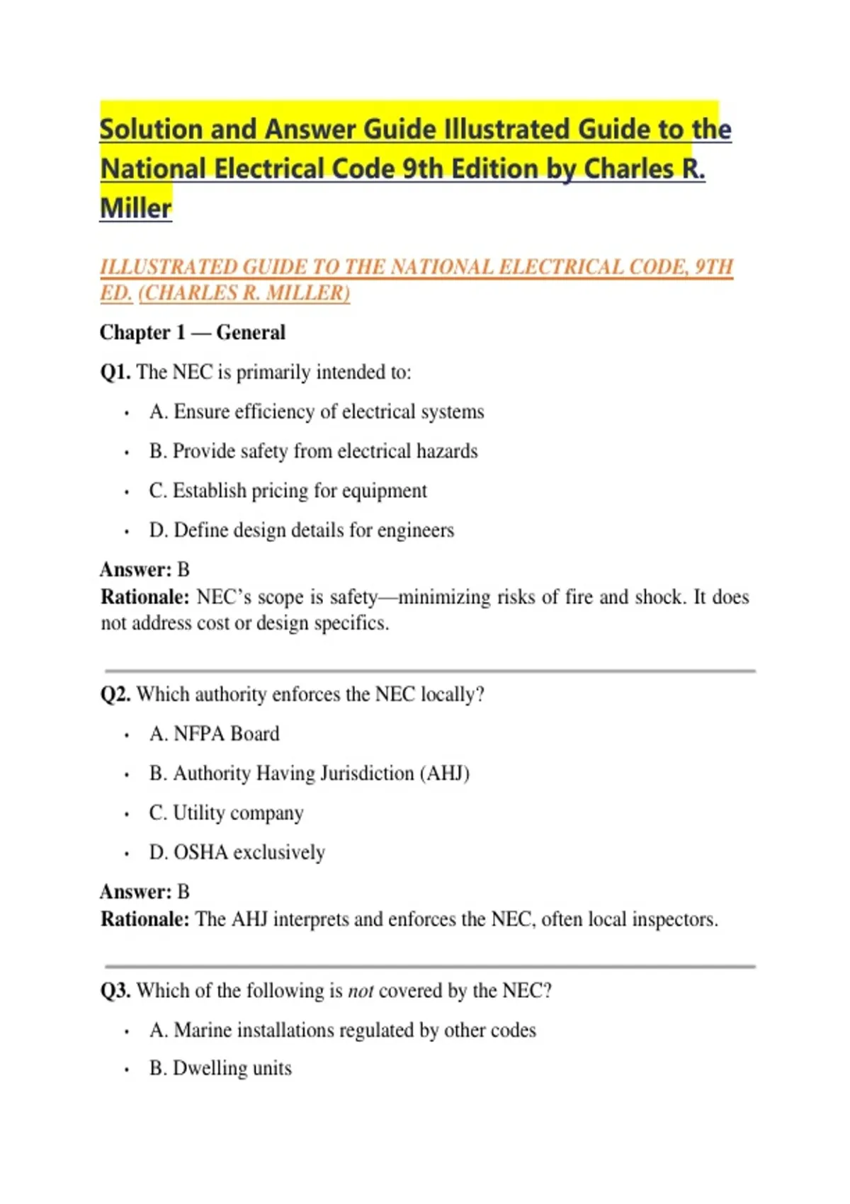 Illustrated Guide to the National Electrical Code, 9th Edition ...