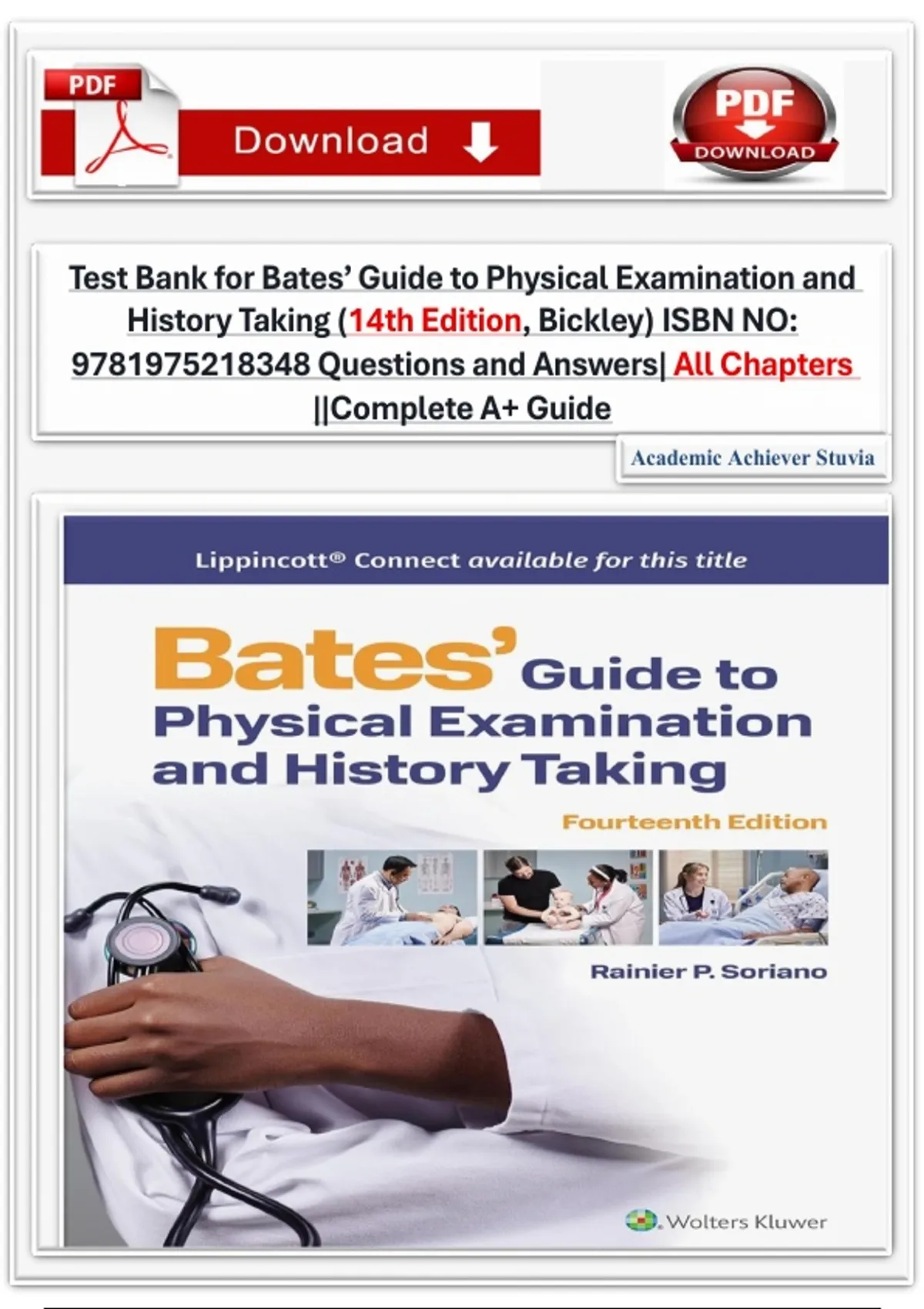 Bates’ Guide to Physical Examination and History Taking, 14th Edition ...