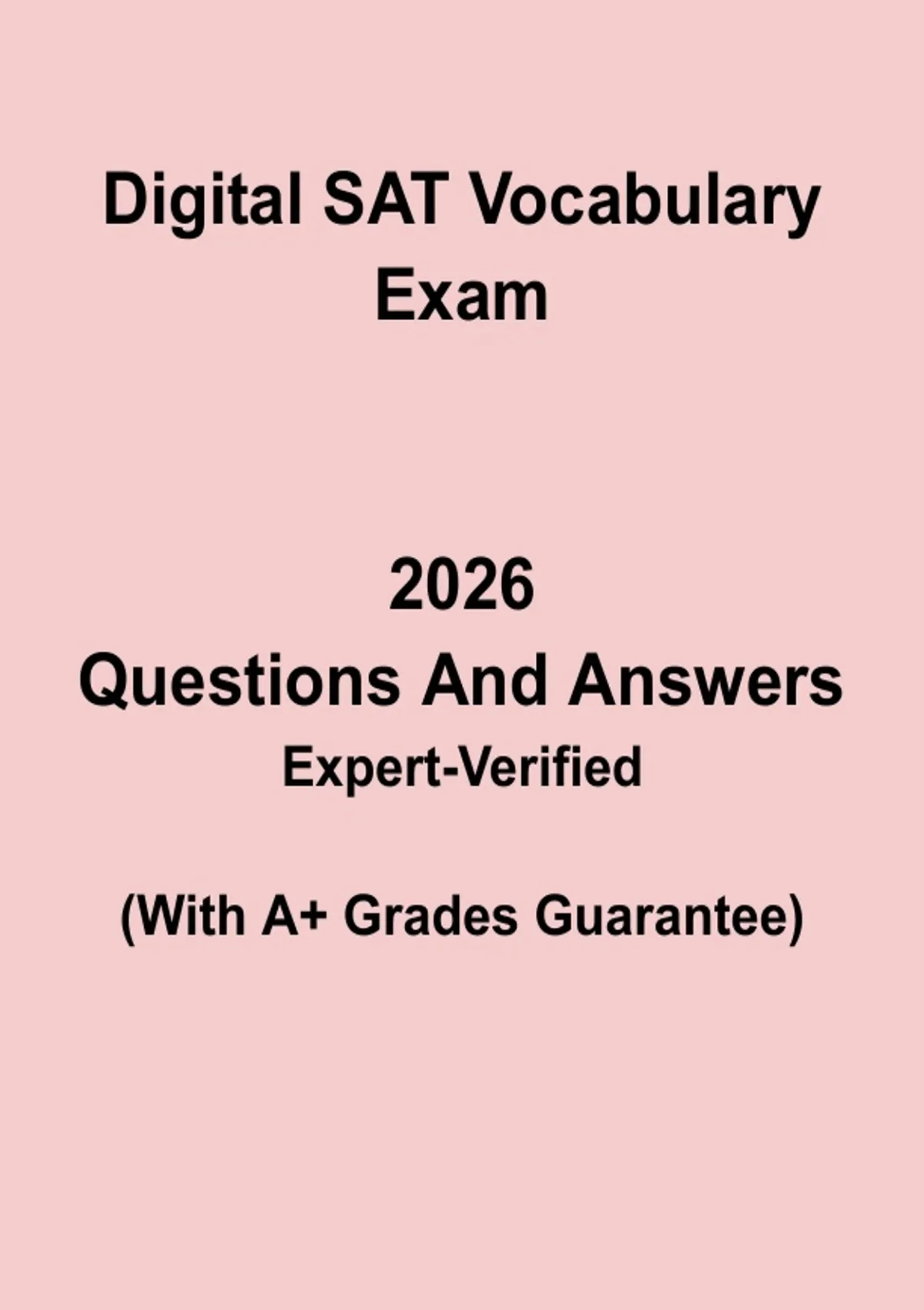 Digital SAT Vocabulary 2026 – Essential Word List for Reading & Writing ...