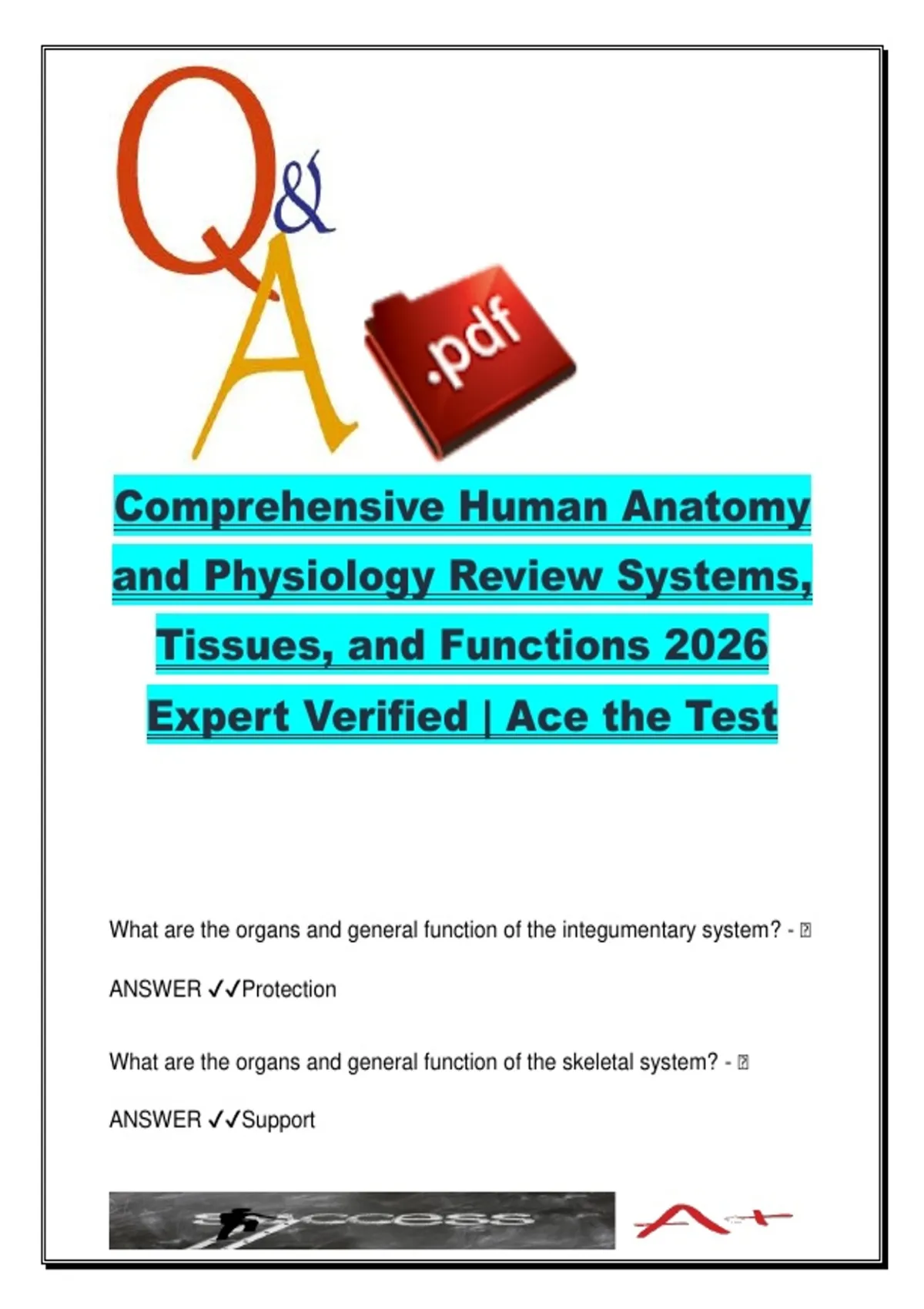 Comprehensive Human Anatomy & Physiology BIO202 – Body Systems, Tissues ...