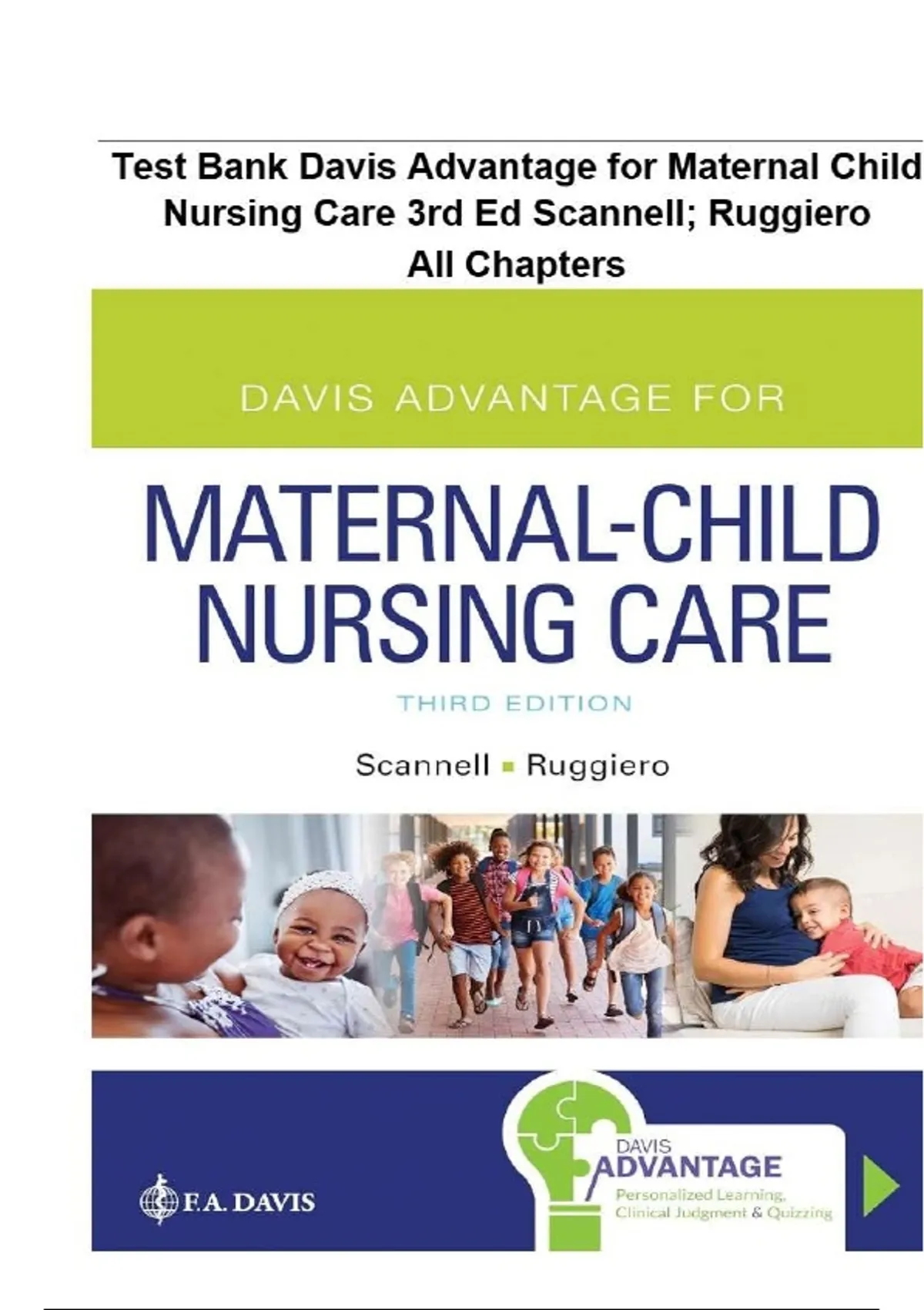 Test Bank Davis Advantage for Maternal‑Child Nursing Care by Meredith ...