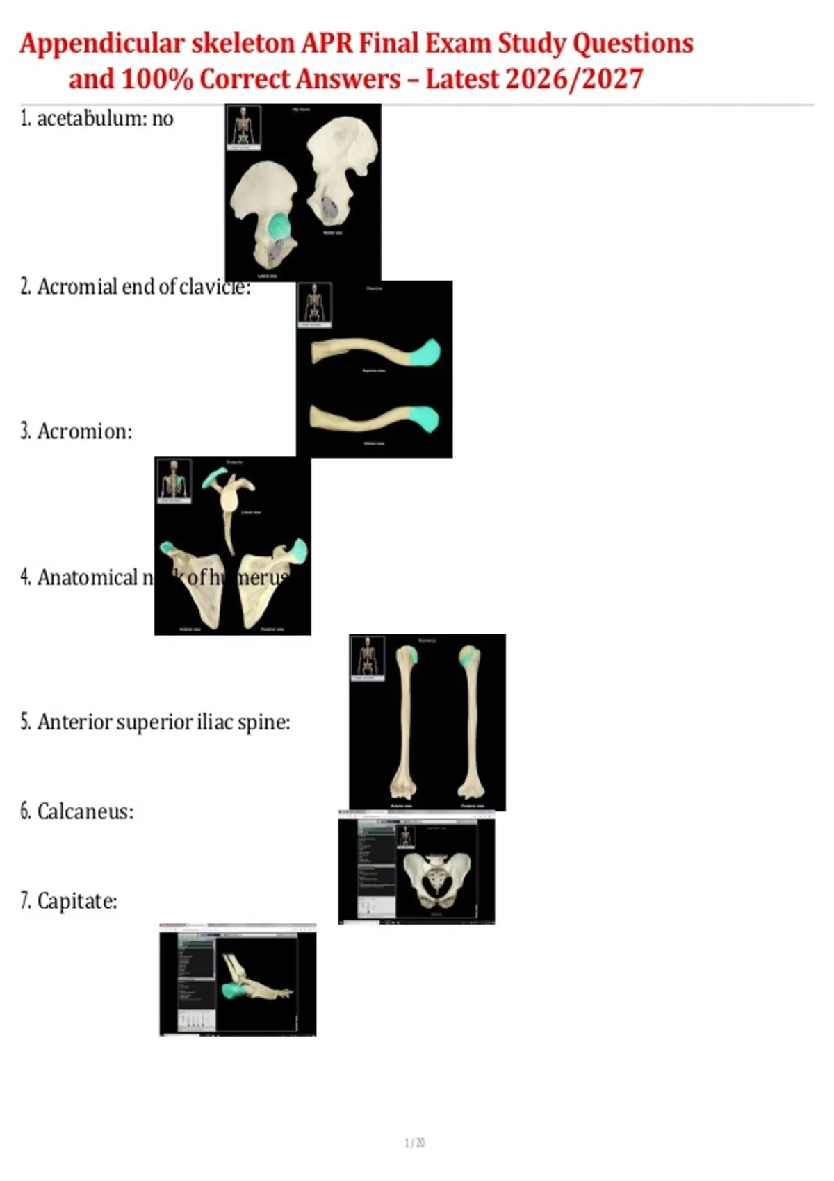 Package deal for APR Test (Final Exam) – Study Guide with All Possible ...