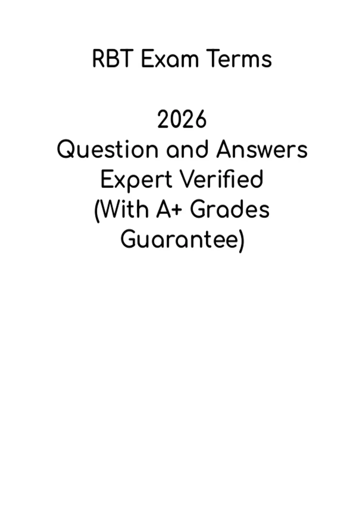RBT Exam Terms 2025–2026 | Key ABA Vocabulary & Task List Study Guide ...