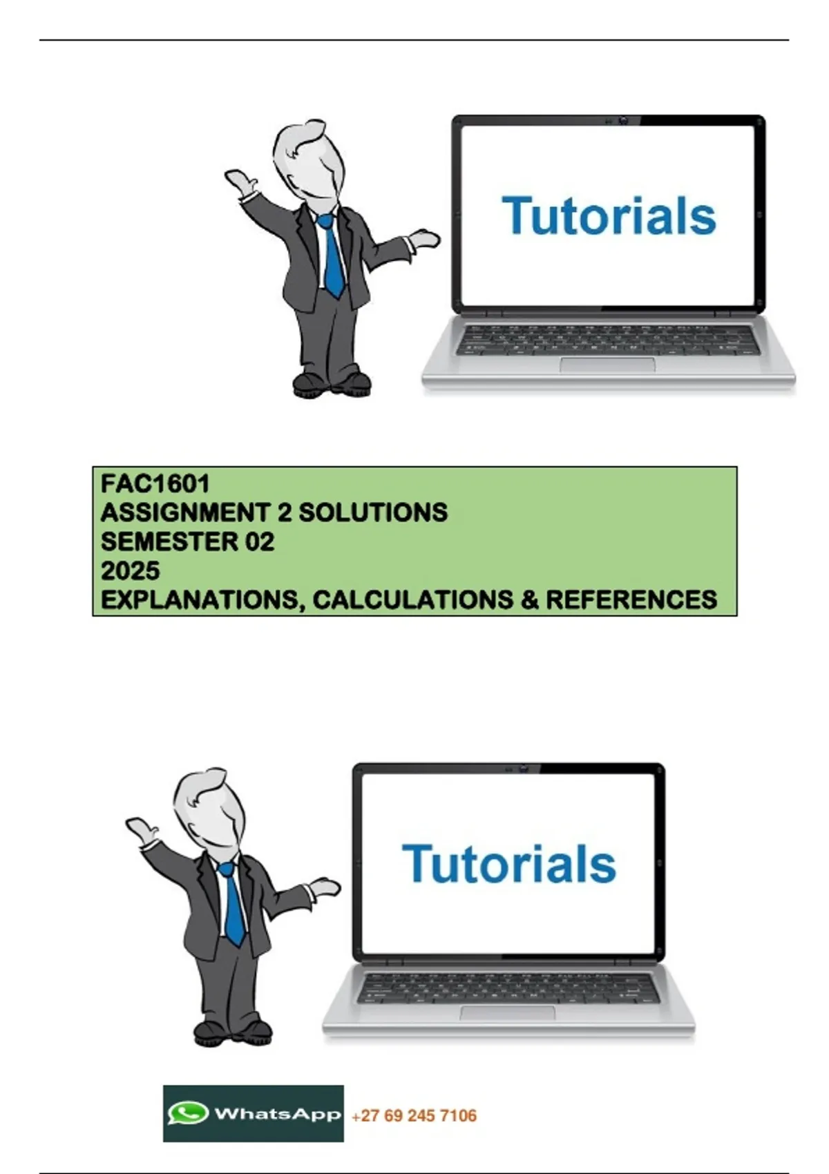 FAC1601 - ASSIGNMENT 1 SOLUTIONS ( SEMESTER 1 2026 ) - Practising ...
