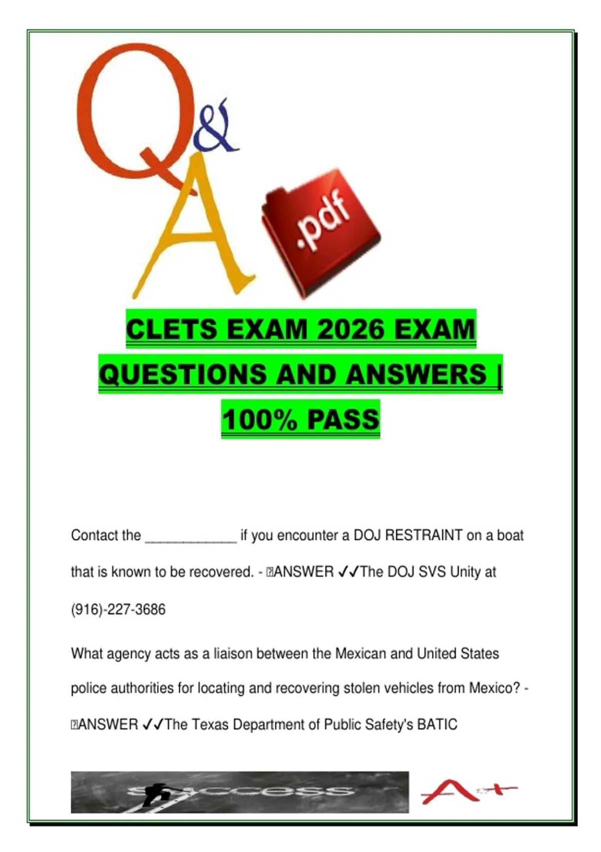 CLETS Exam 2026 (CLETS3002), 400 Questions on CJIS Security, NCIC ...