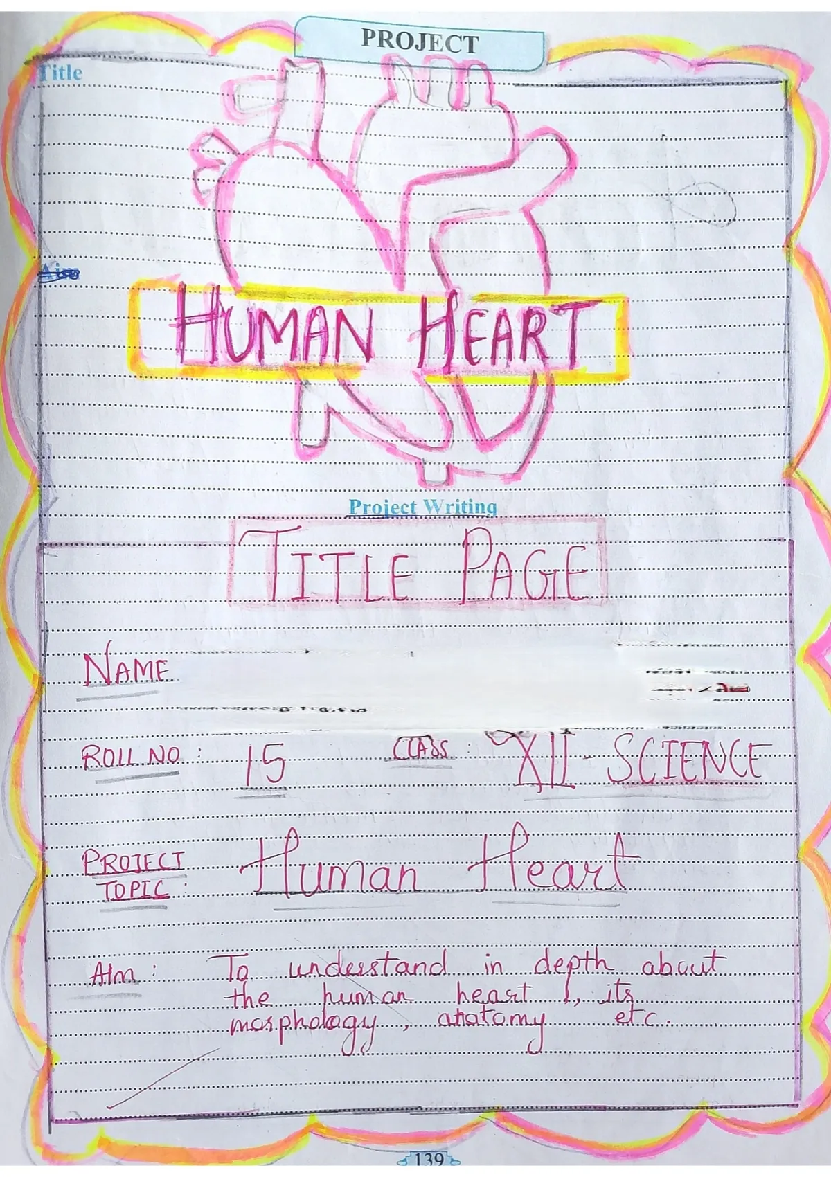 Human Heart Anatomy Project Biology Assignment Complete Study Notes and ...
