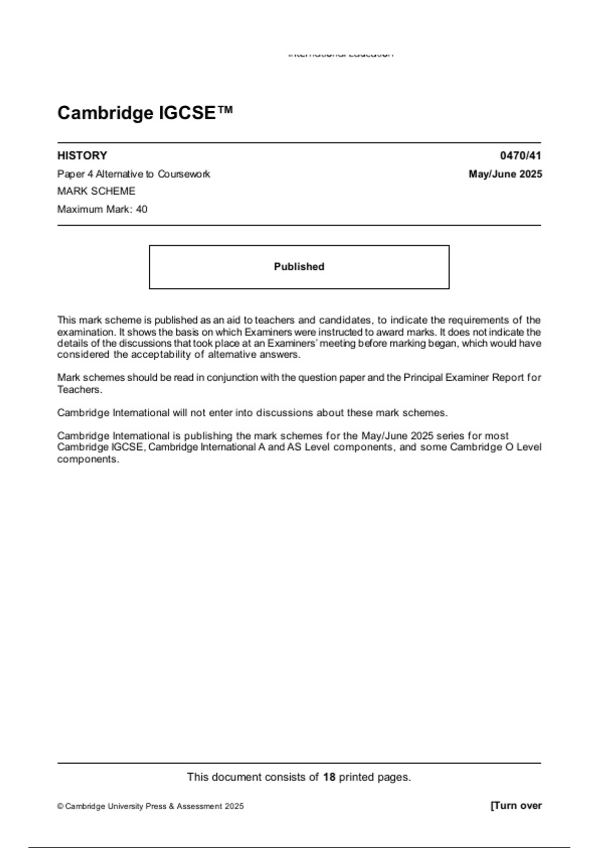 Cambridge IGCSE History 0470/41 – Cambridge Assessment International ...