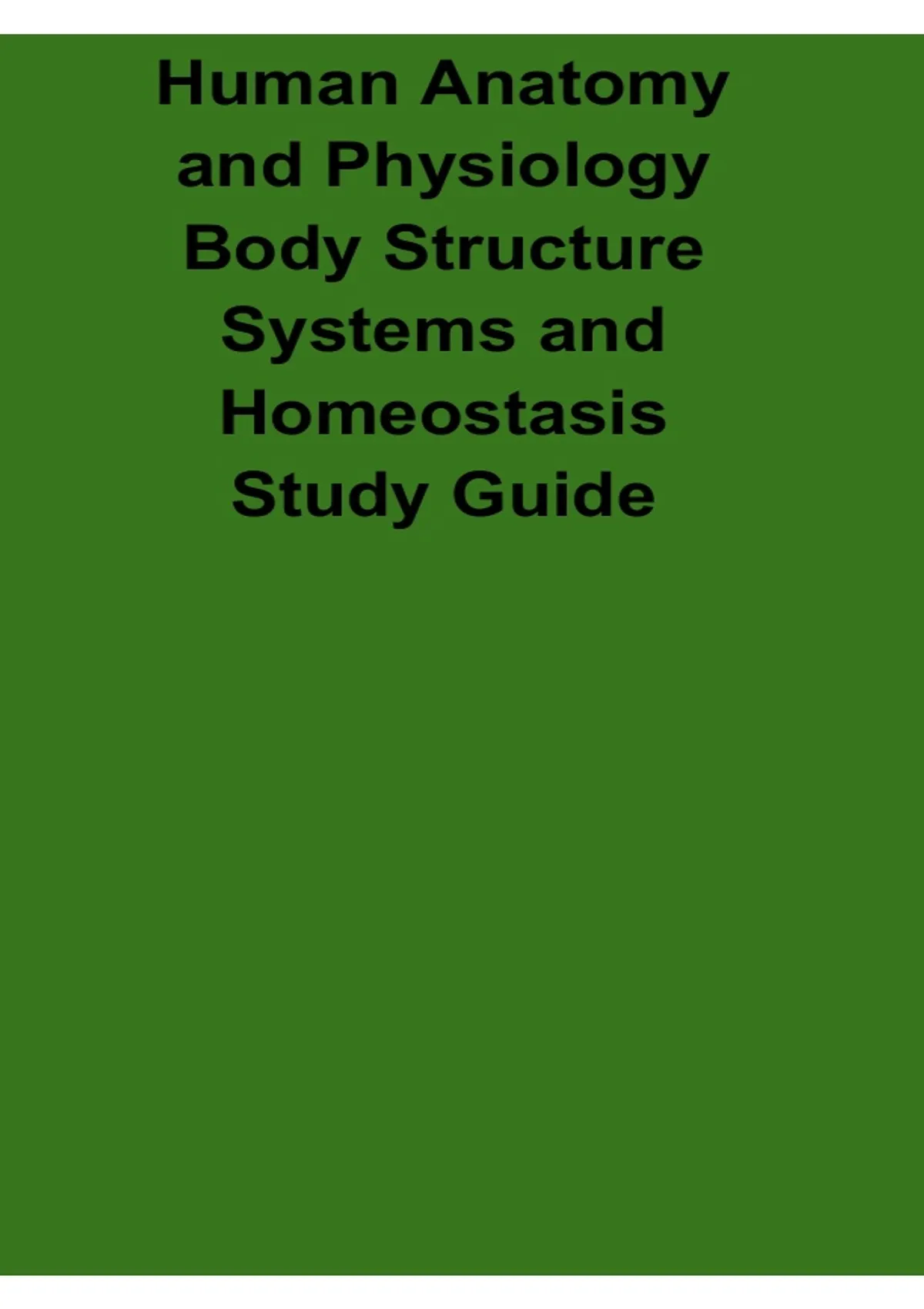 Human Anatomy and Physiology Body Structure Systems and Homeostasis ...