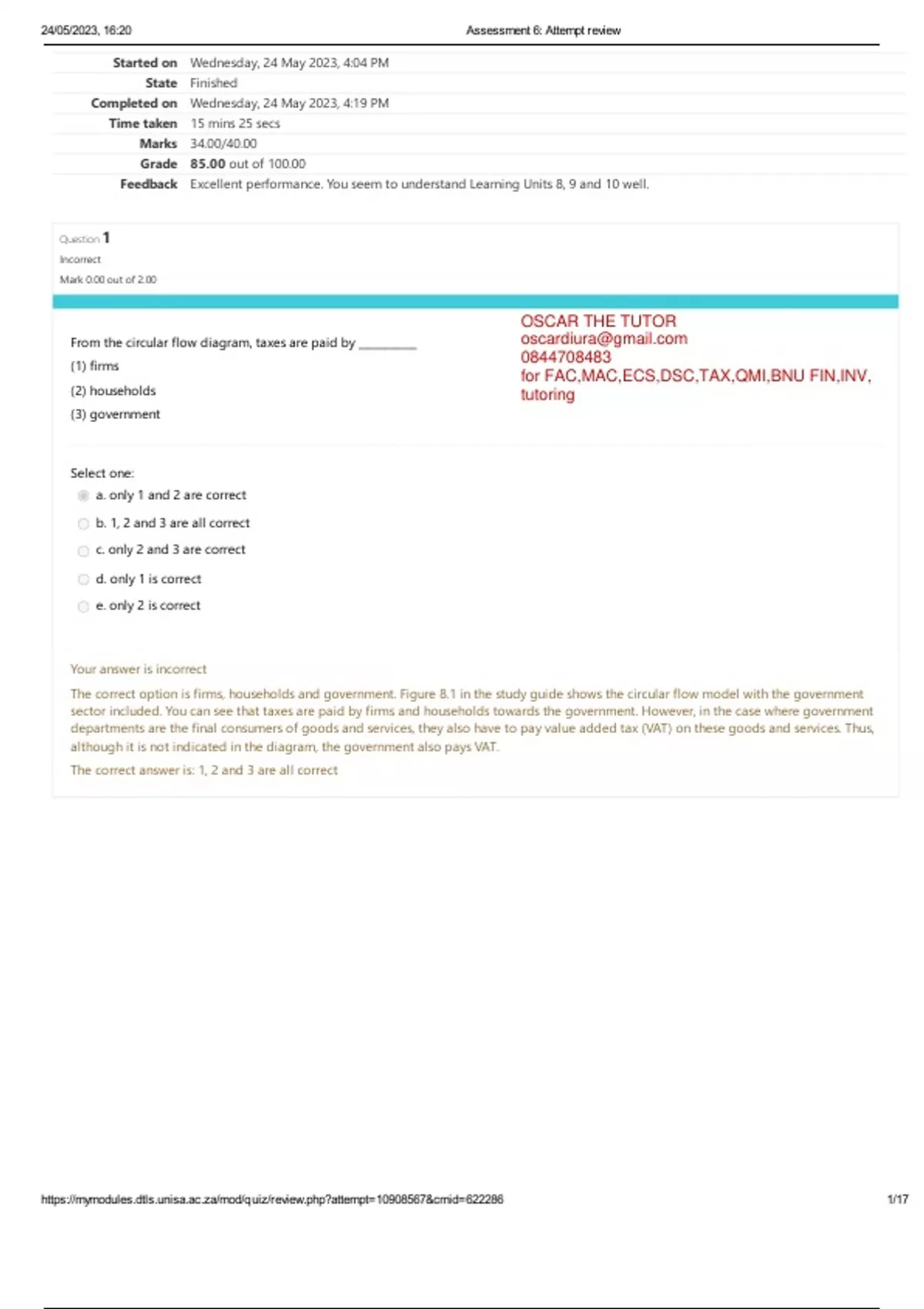 ECS1500 ASSESSMENT 6 SEM 2 OF 2023 EXPECTED QUESTIONS AND ANSWERS ...