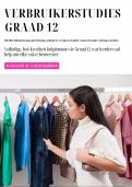 Verbruikers - Study guides, Study notes & Summaries - Stuvia SA