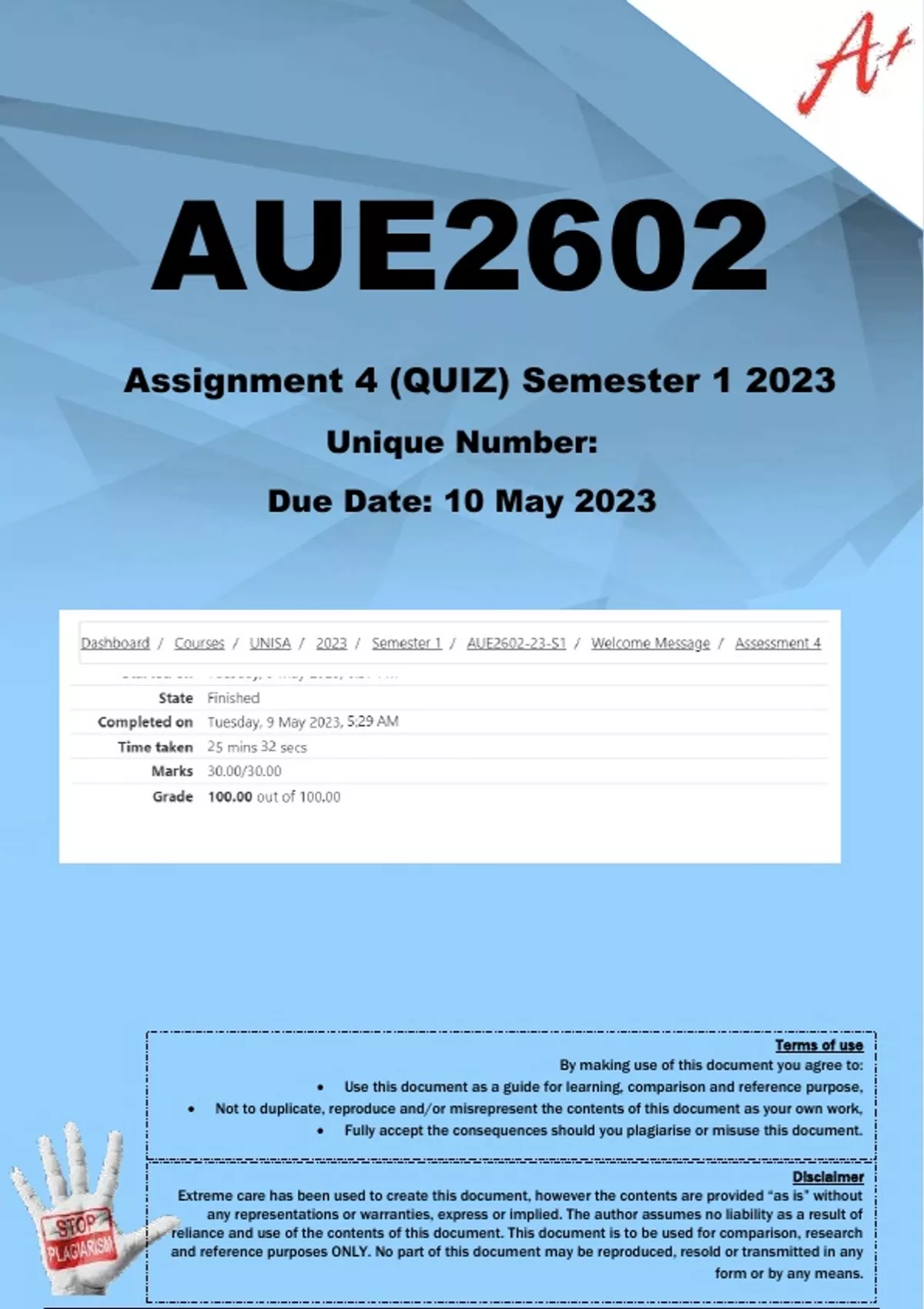 AUE2602 EXAM PACK 2023 - AUE2602 - Corporate Governance In Accountancy ...