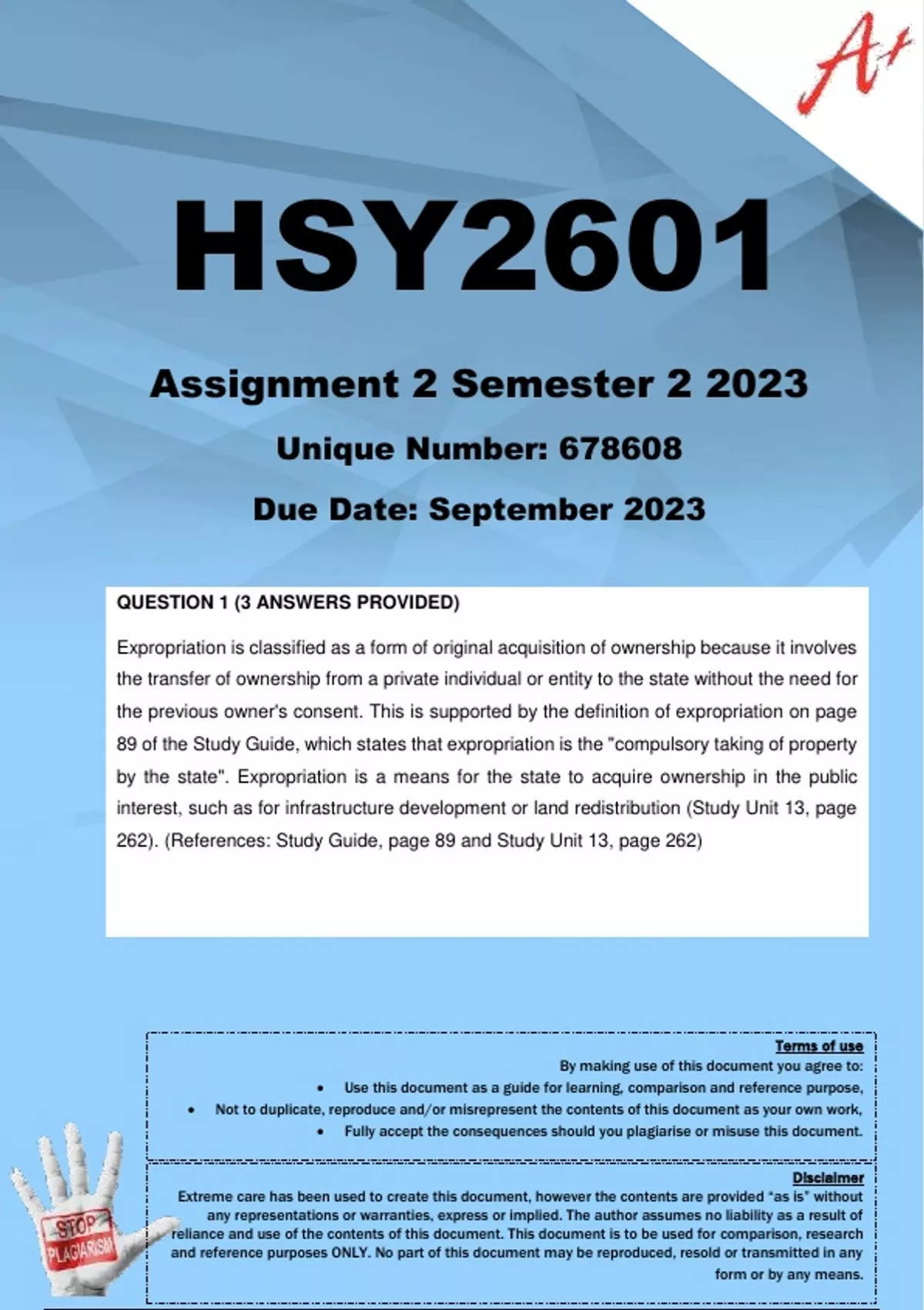 RSK4805 EXAM PACK 2025 - HSY2601 - Themes In The 19th Century History ...