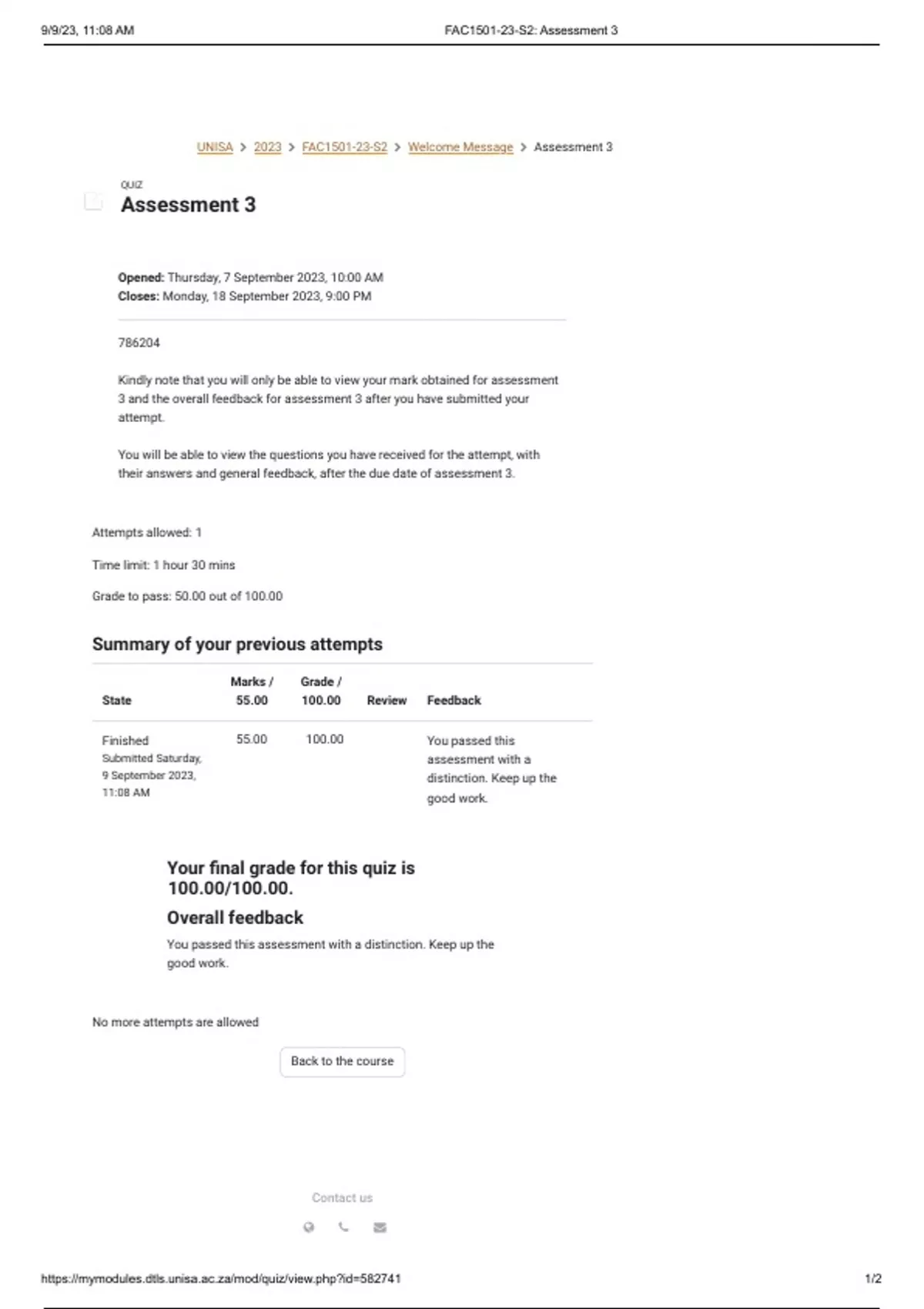 Fac1501 Assignment 3 Semester 2 2023 - FAC1501 - Introductory Financial ...