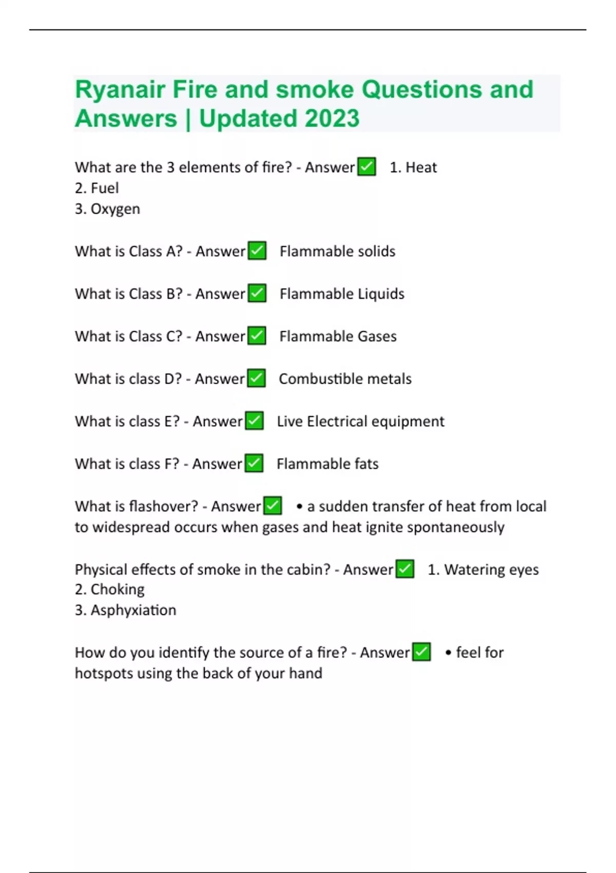 Ryanair Fire and smoke Questions and Answers | Updated 2023 - Ryanair ...