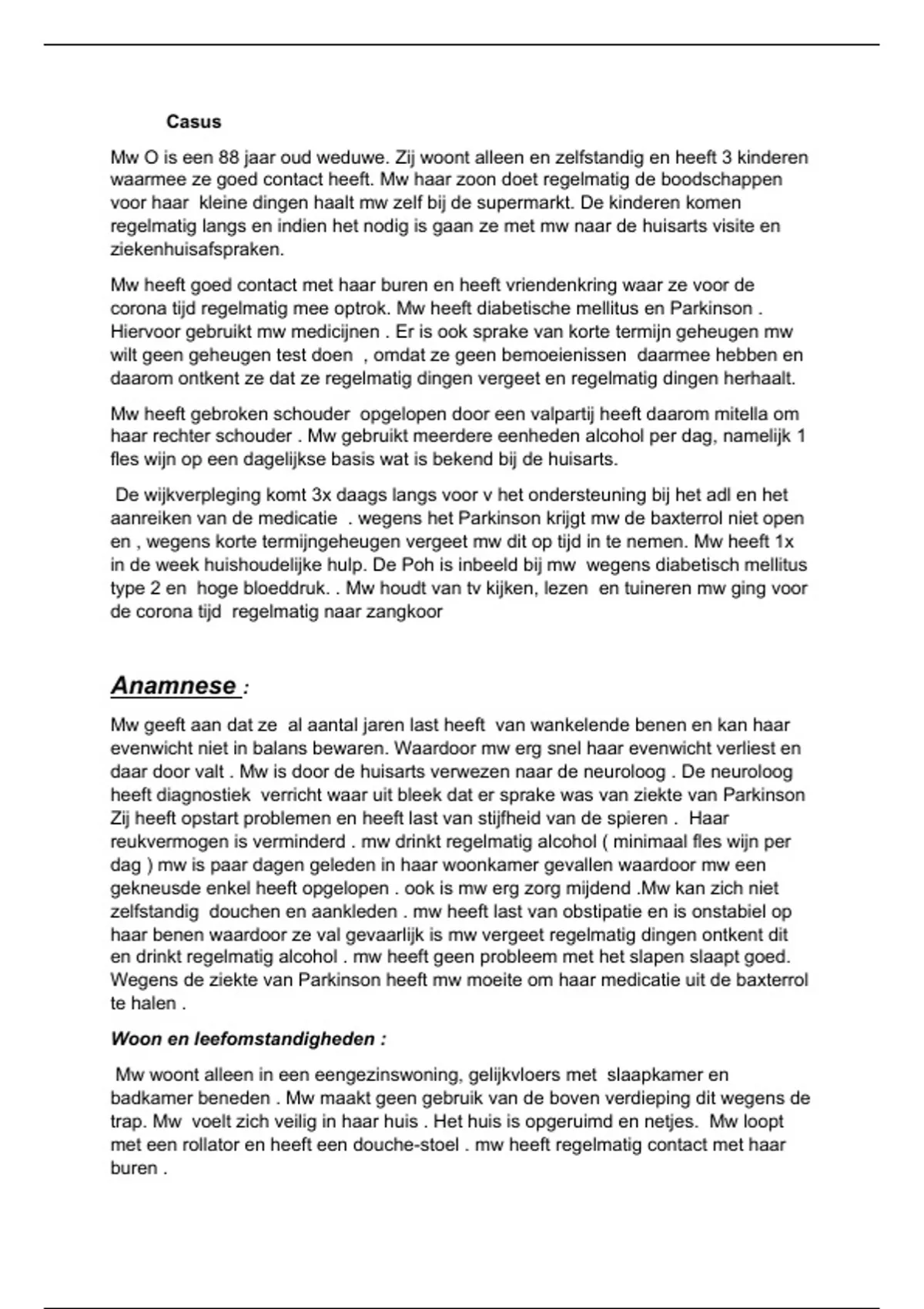 integrale opdracht - Chronisch zieke zorgvrager - Stuvia NL