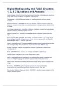 Digital Radiography and PACS Chapters: 1, 2, & 3 Questions and Answers - Digital Radiography ...