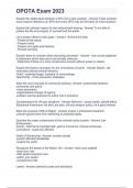 OPOTA Exam 2023 - OPOTA - Stuvia US
