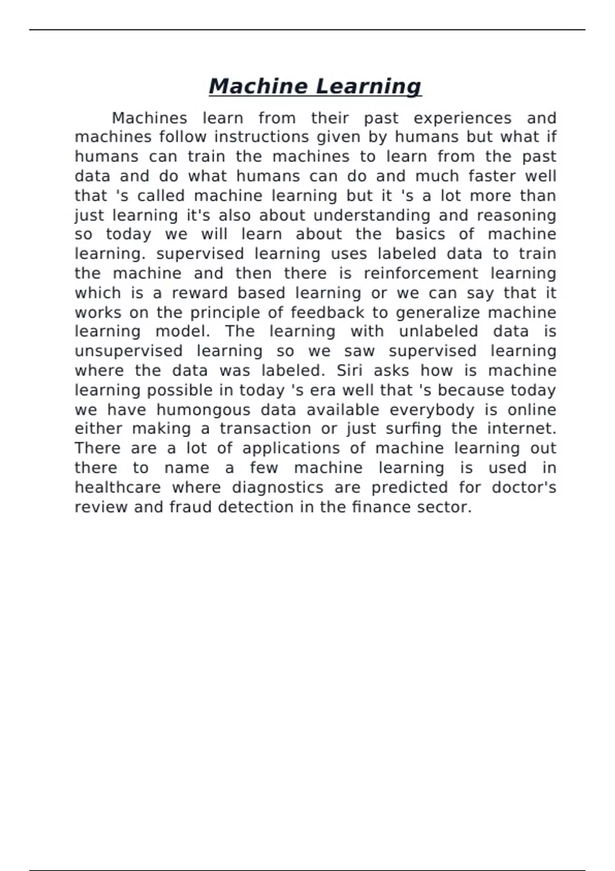 Summary Basics of Machine Learning - Machine learning - Stuvia US