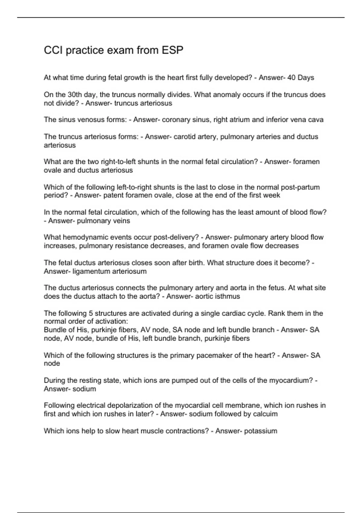 CCI 205 exam QUESTIONS AND ANSWERS/Mock Practice Test 1: CCI RCS (Part ...