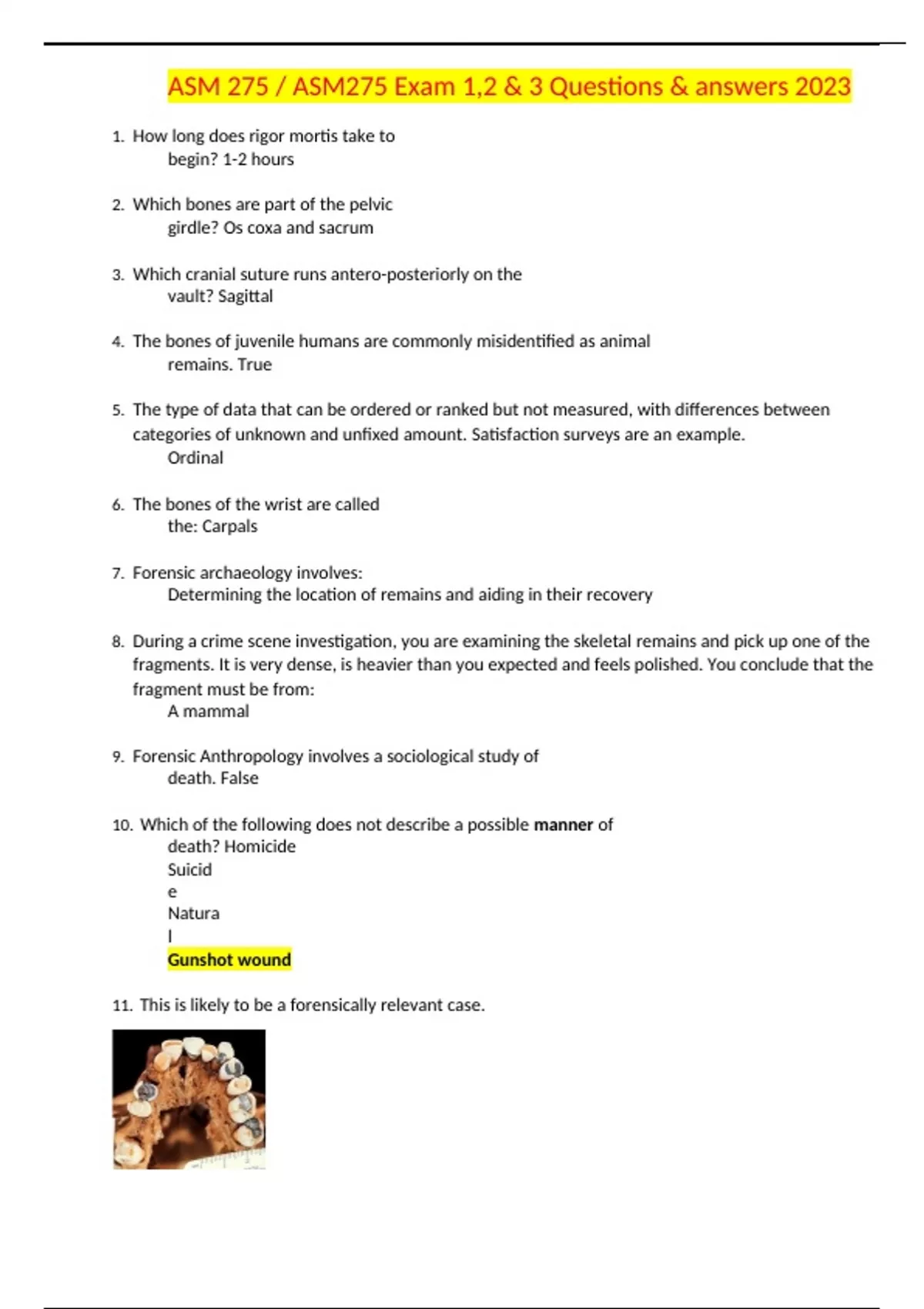 ASM 275 / ASM275 Exam 1,2 & 3 Questions & answers 2023 - ASM 275 ...